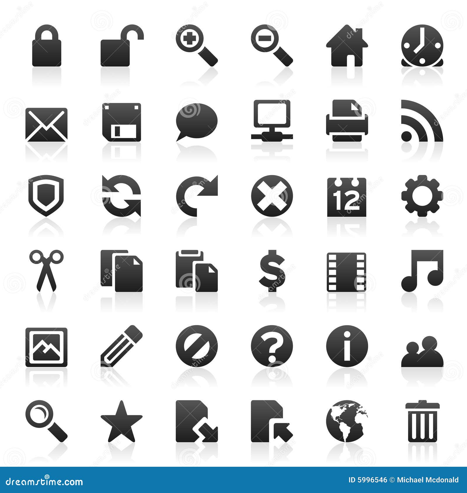 De Pictogrammen Van Het Web Redactionele Foto - Illustration of schrap ...