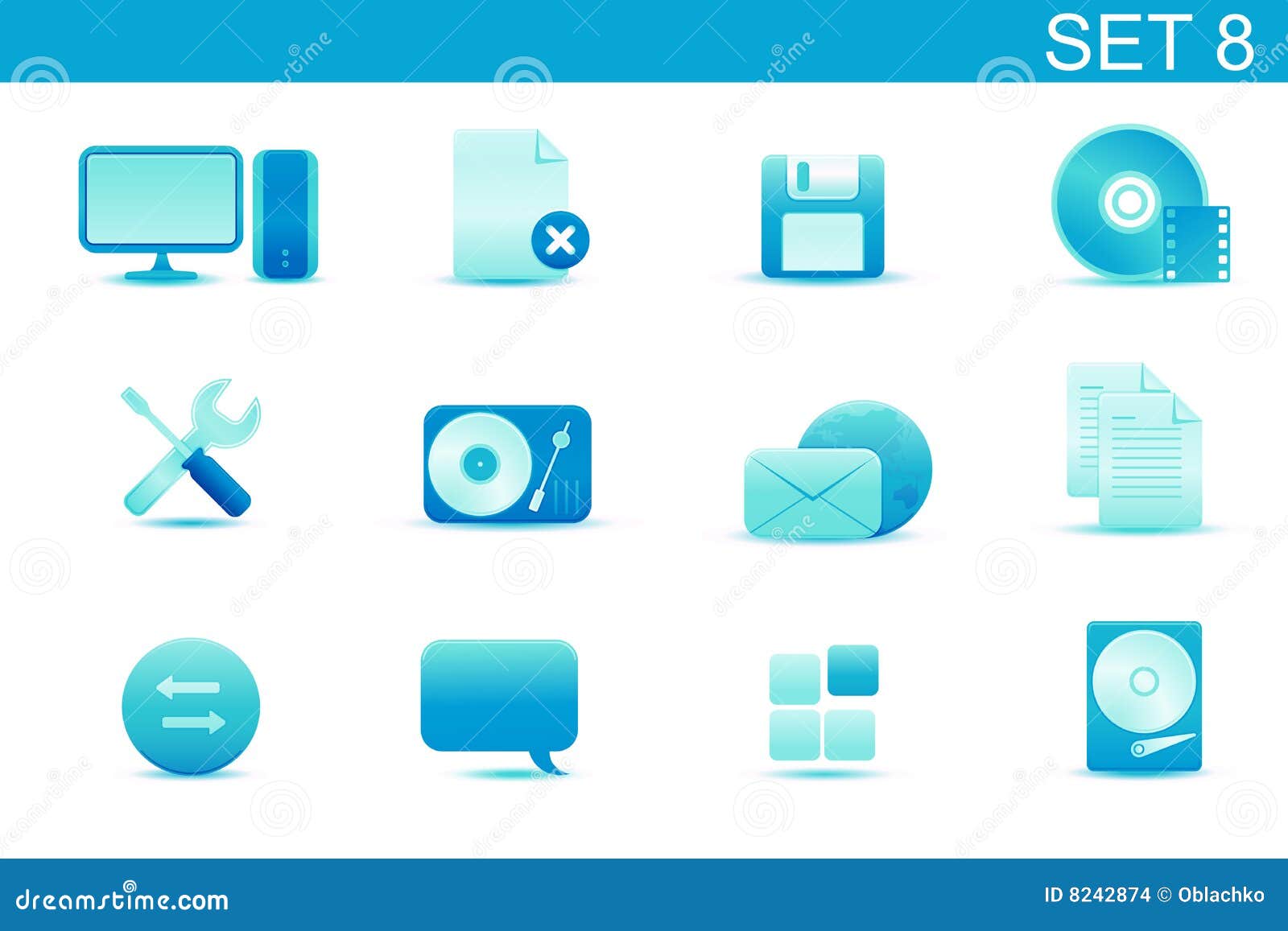 De Pictogrammen Van Het Web Vector Illustratie - Illustration of ...