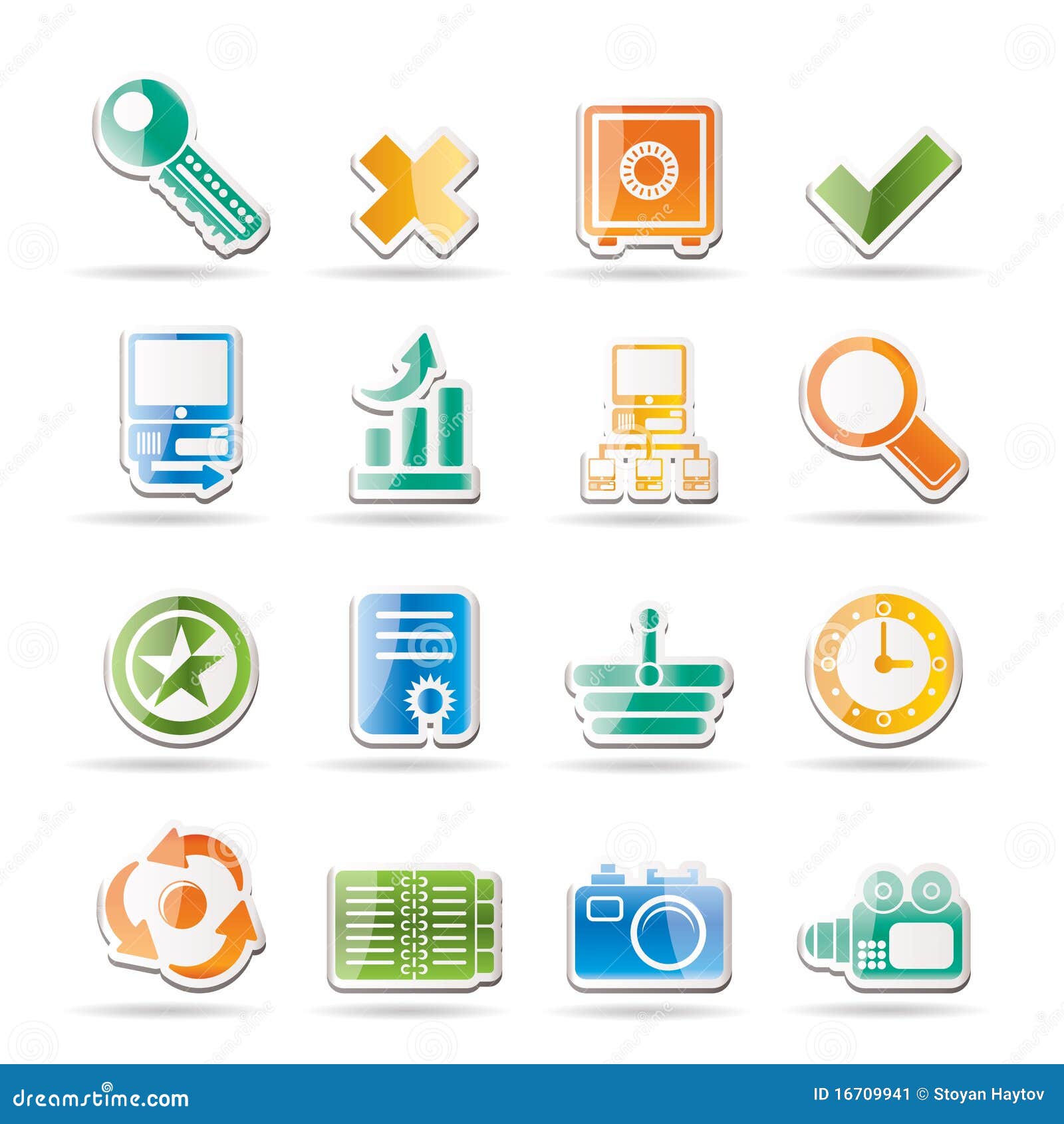 De Pictogrammen Van Internet En Van De Website Vector Illustratie ...