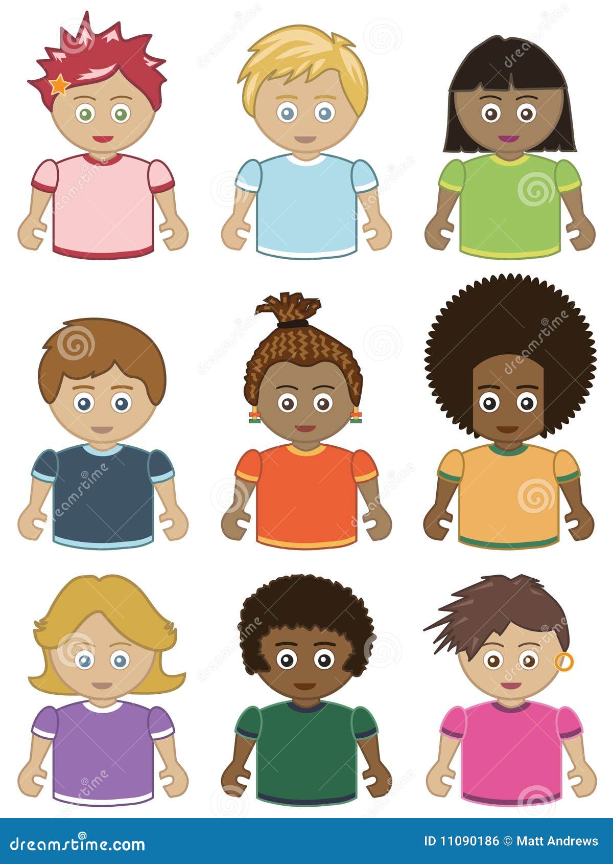De Pictogrammen Van Kinderen Vector Illustratie - Illustration of ...