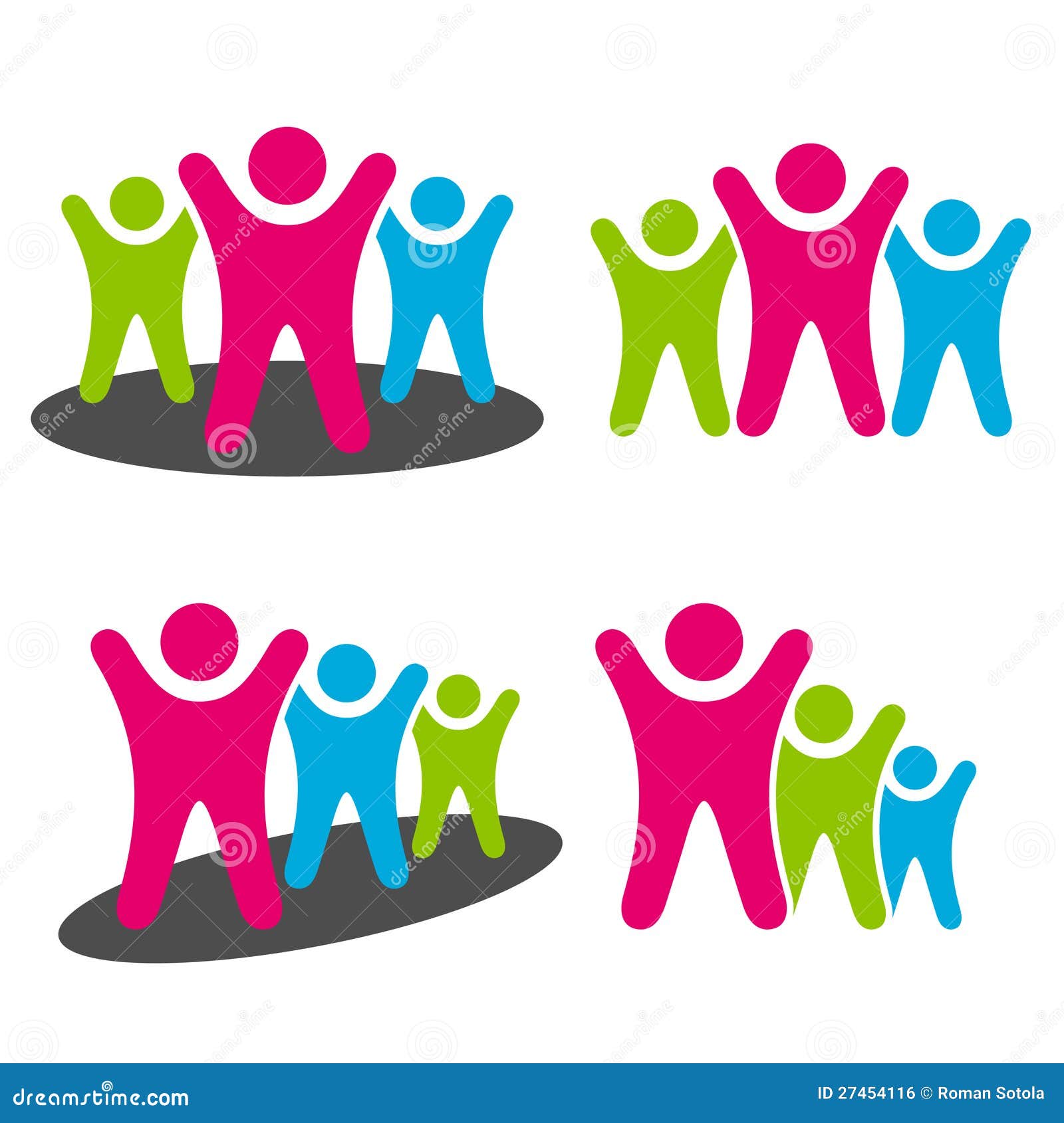 De pictogrammen van mensen vector illustratie. Illustration of ...