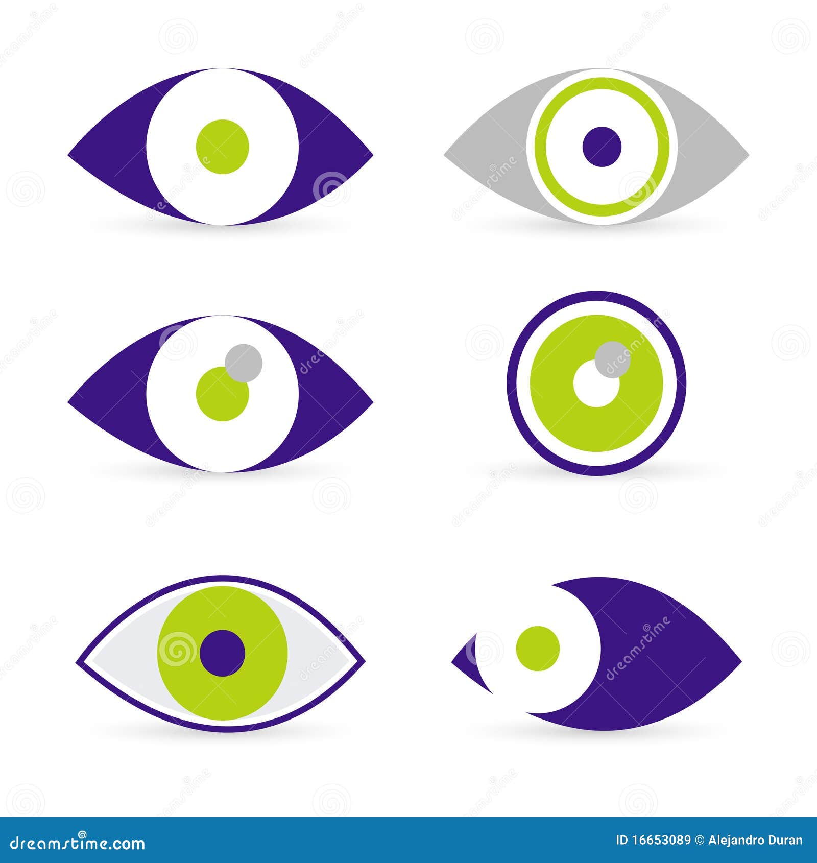 De pictogrammen van ogen vector illustratie. Illustration of pictogram ...