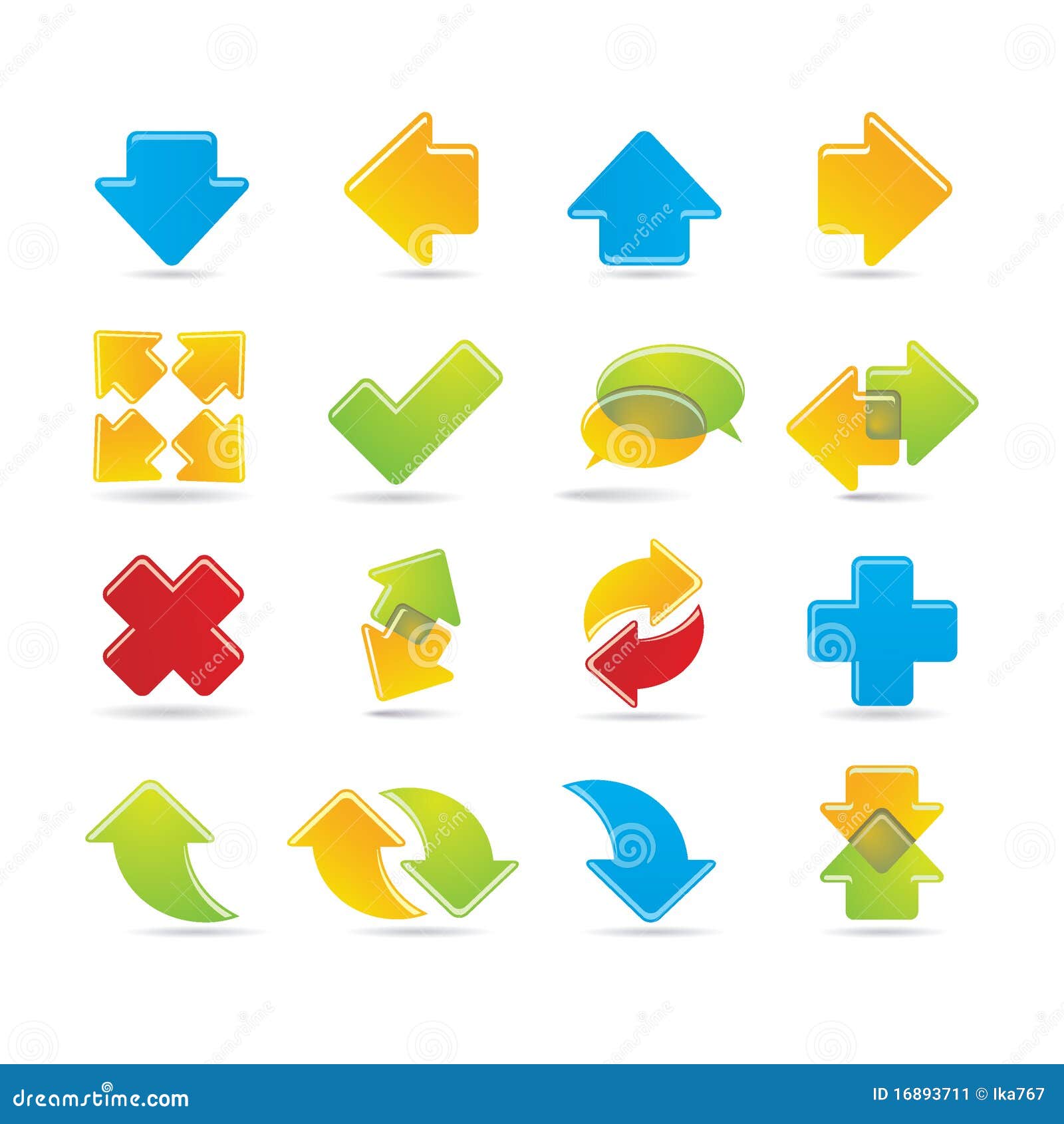 De pictogrammen van pijlen vector illustratie. Illustration of bellen ...