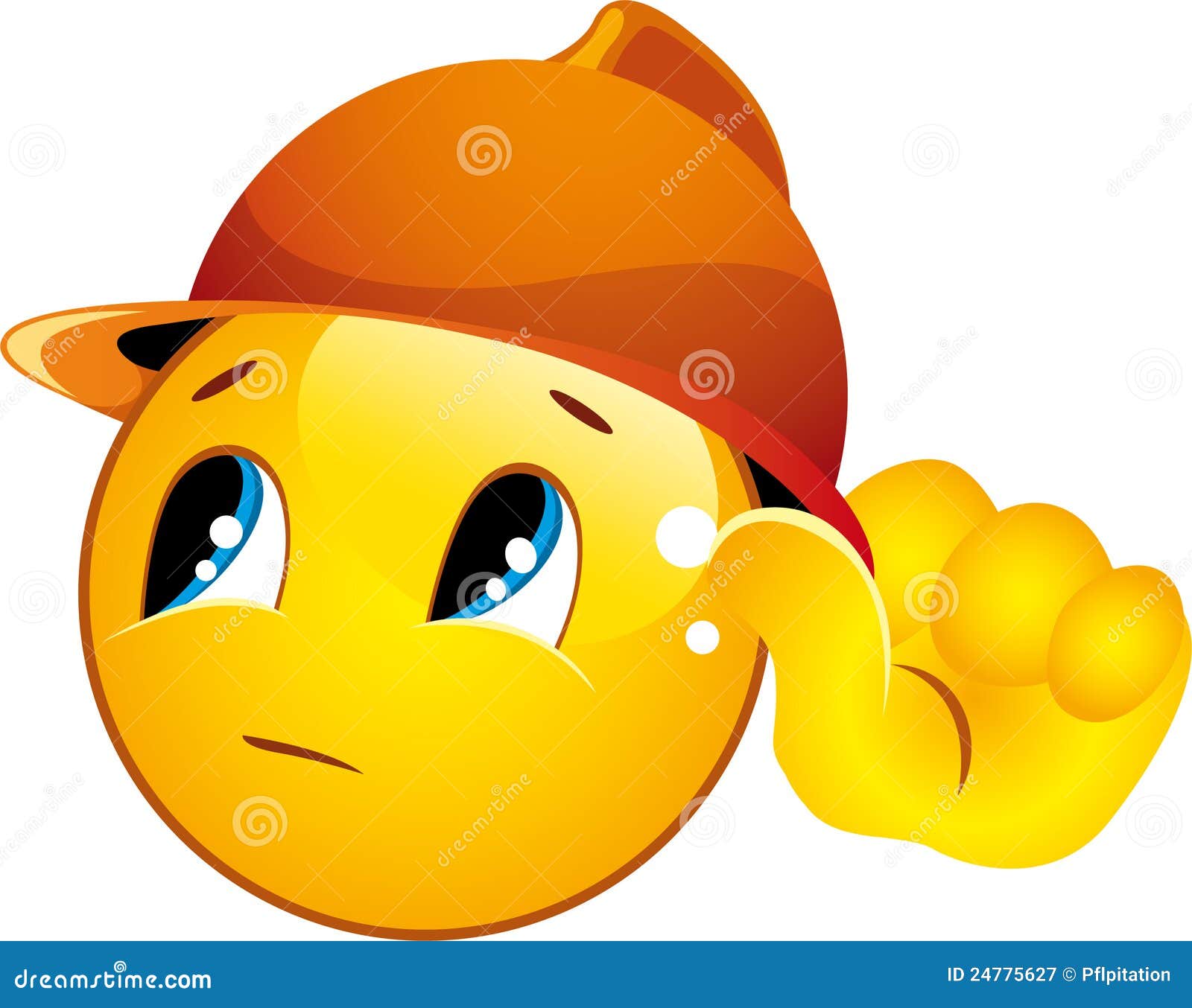 De Pictogrammen Van Smiley in Een Helm Vector Illustratie ...