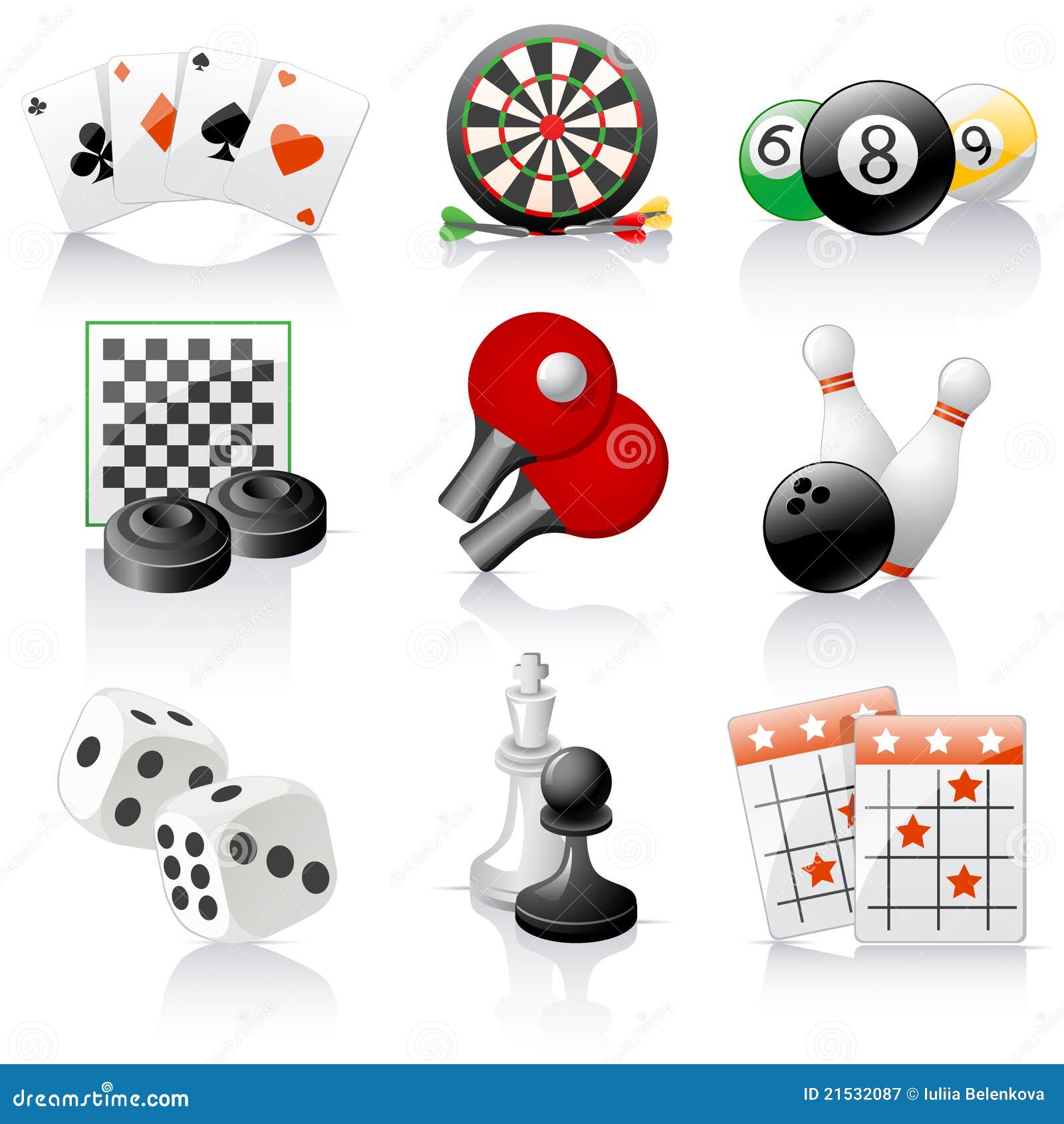 De pictogrammen van spelen vector illustratie. Illustration of dobbel ...