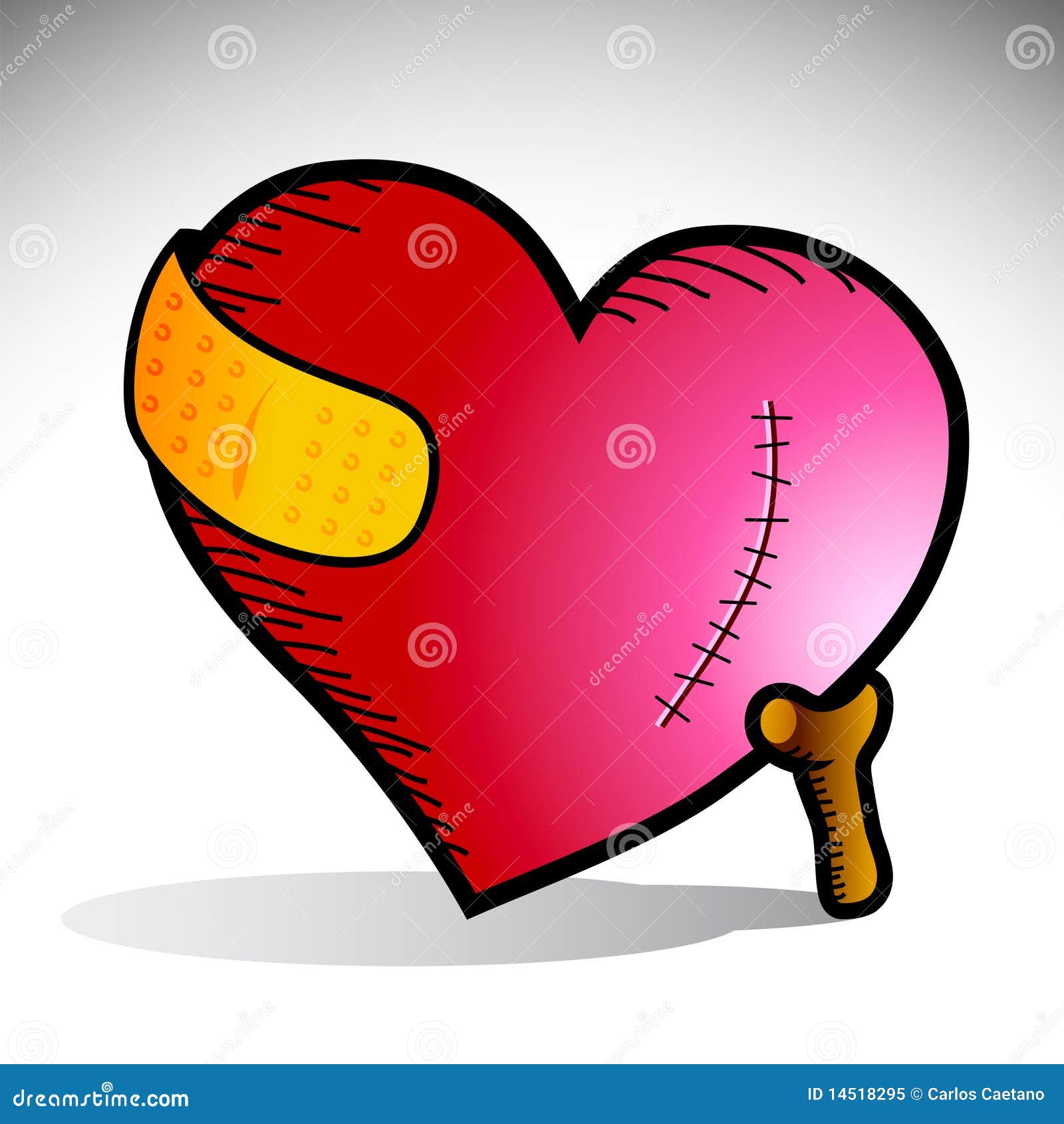 De pijn van het hart vector illustratie. Illustration of liefde - 14518295