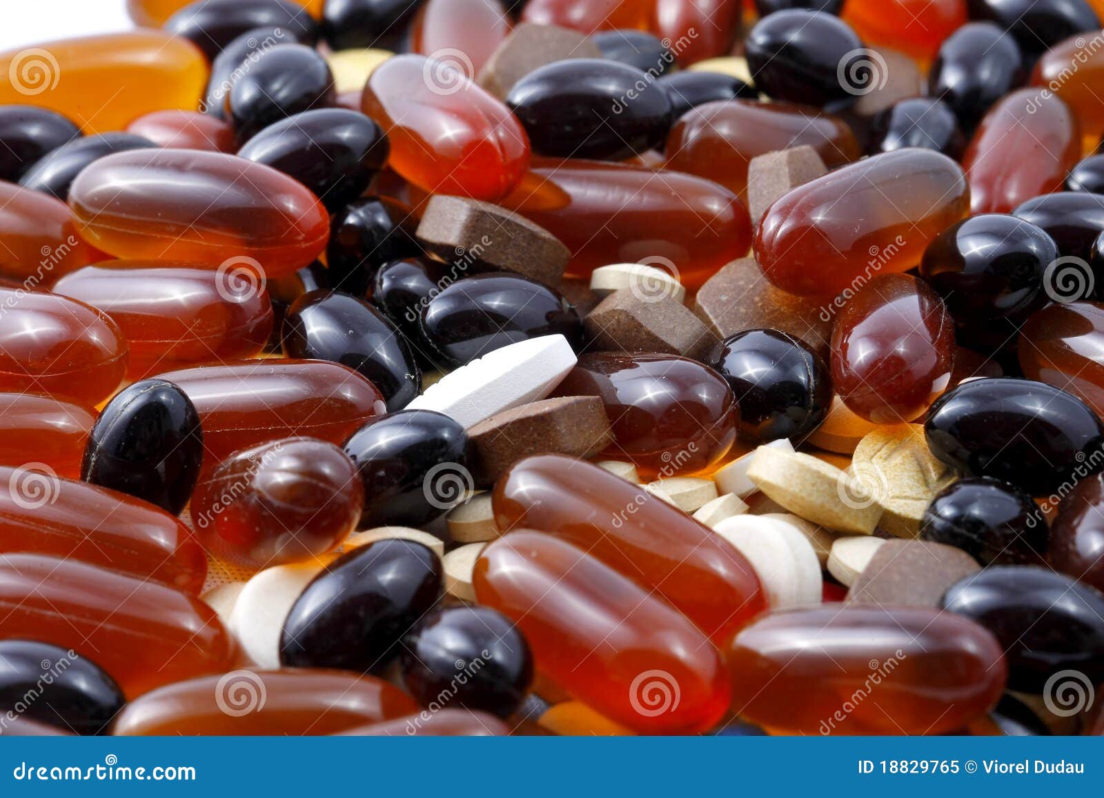 De Pillen En De Tabletten Van De Apotheek Stock Afbeelding - Image of ...