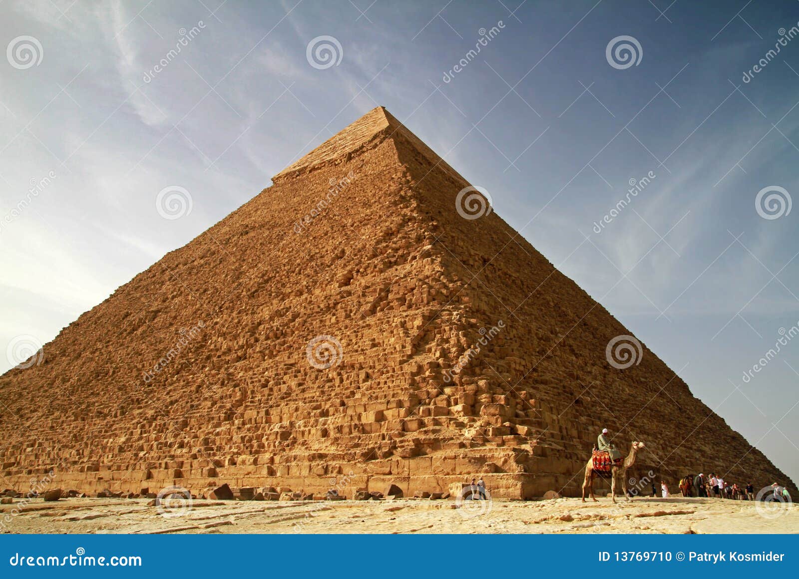 De Piramide Van Chefren in Egypte Stock Foto - Image of farao, dood ...
