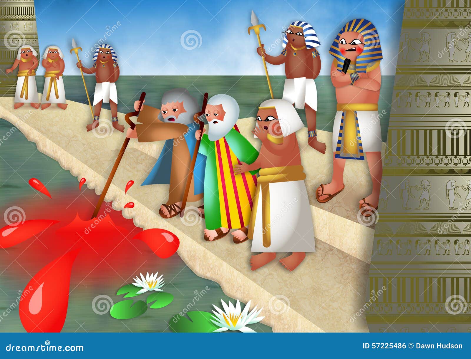 De Plaag van Bloed stock illustratie. Illustration of judaïsme - 57225486