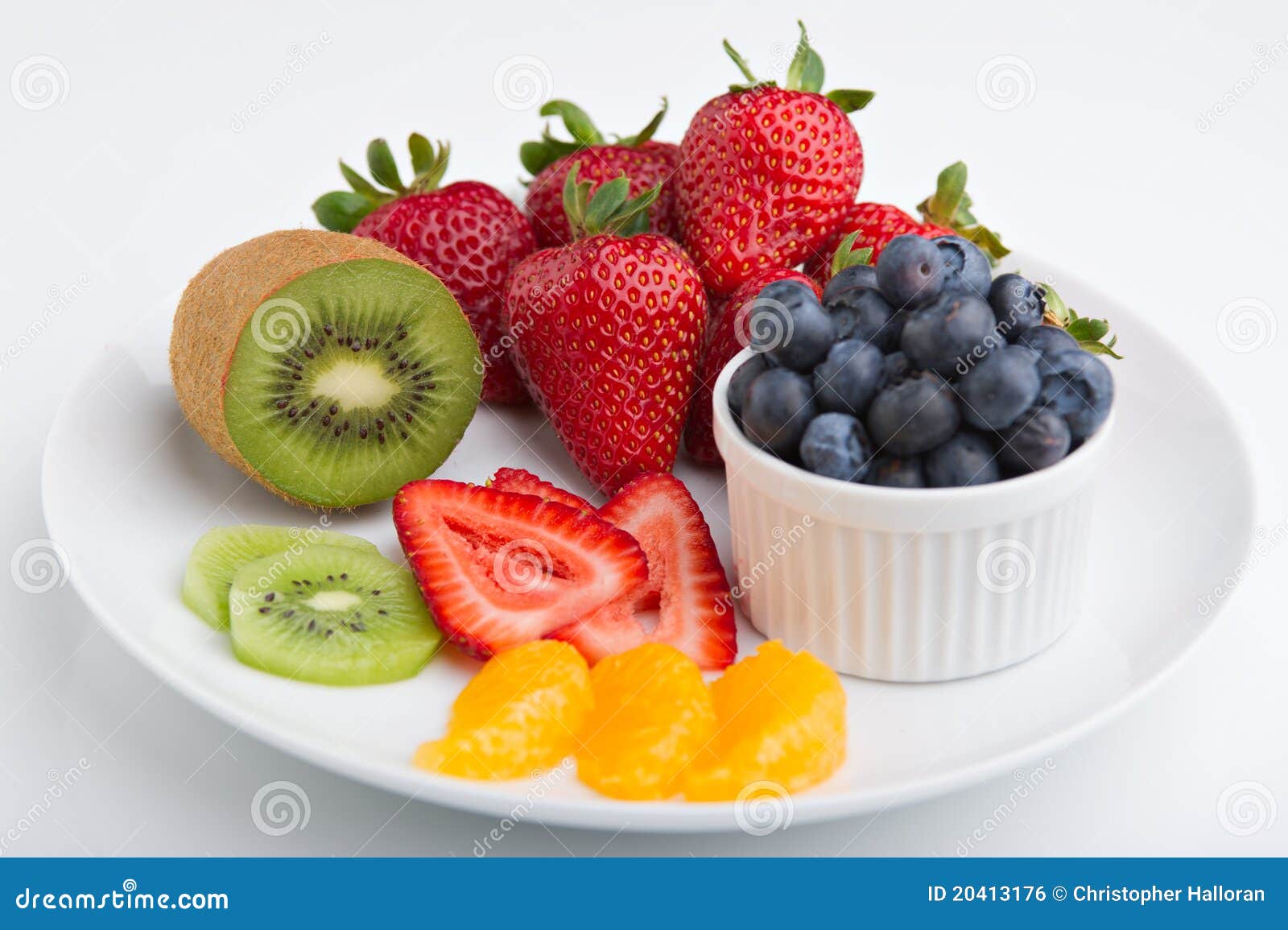 De plaat van het fruit stock foto. Image of kiwi, niemand - 20413176