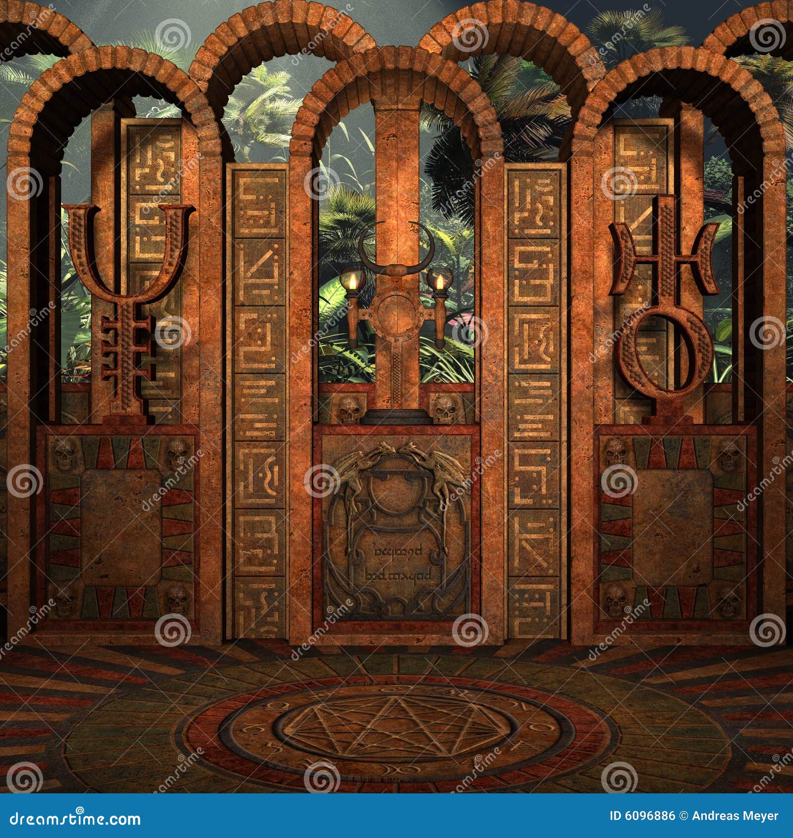 De Plaats van de mysticus stock illustratie. Illustration of graf - 6096886