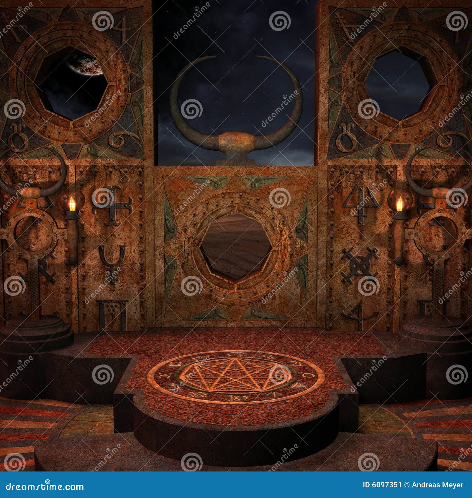 De Plaats van de mysticus stock illustratie. Illustration of digitaal ...