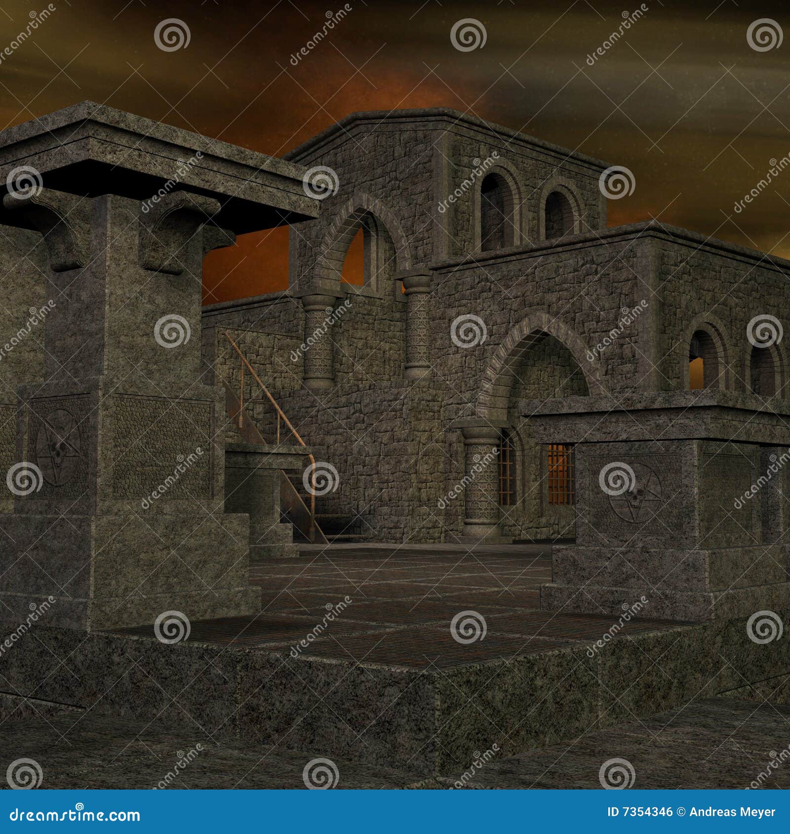 De Plaats van de mysticus stock illustratie. Illustration of fantasie ...