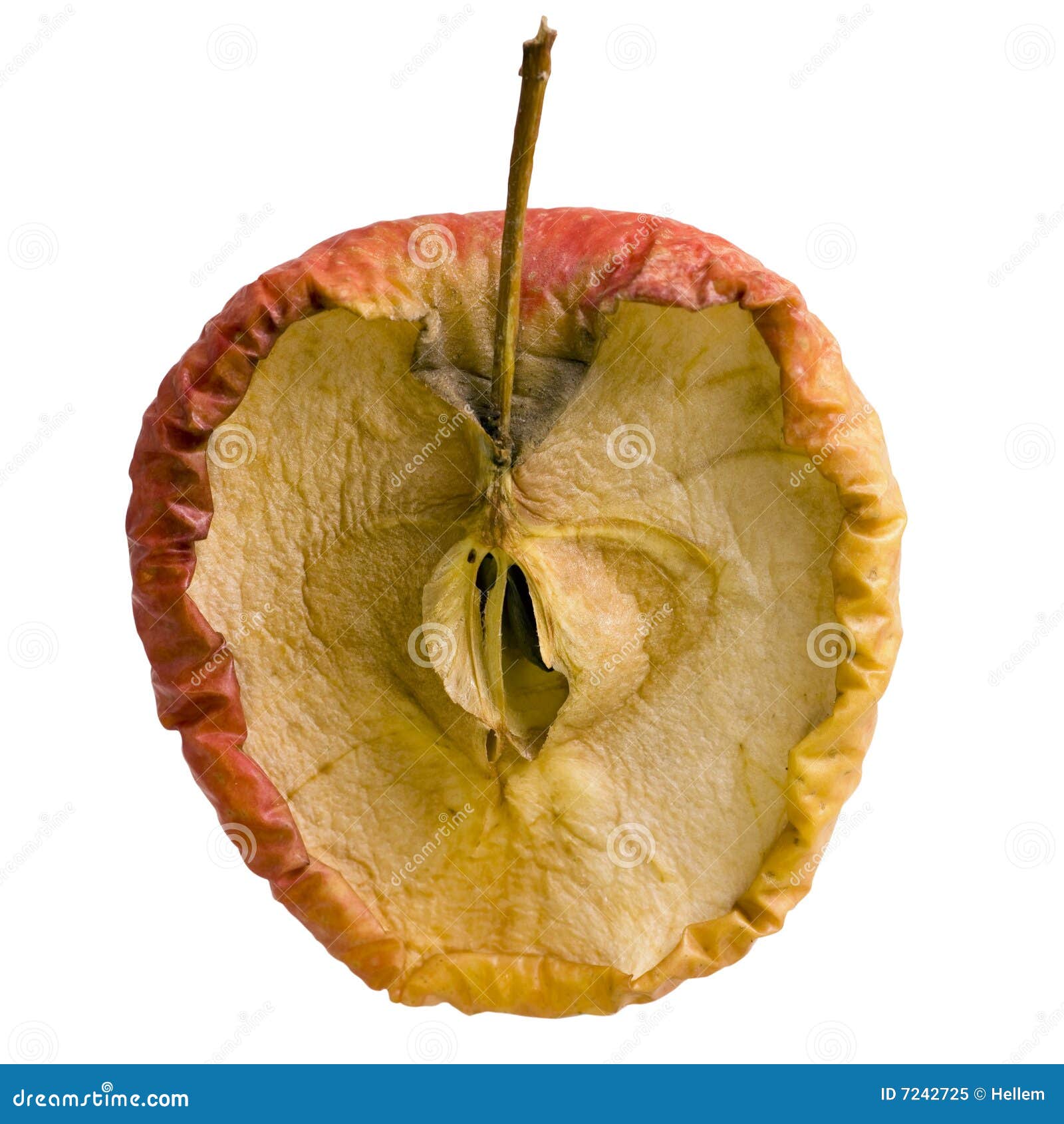 De Plak Van De Appel in Geïsoleerd Bederf - Stock Afbeelding - Image of ...