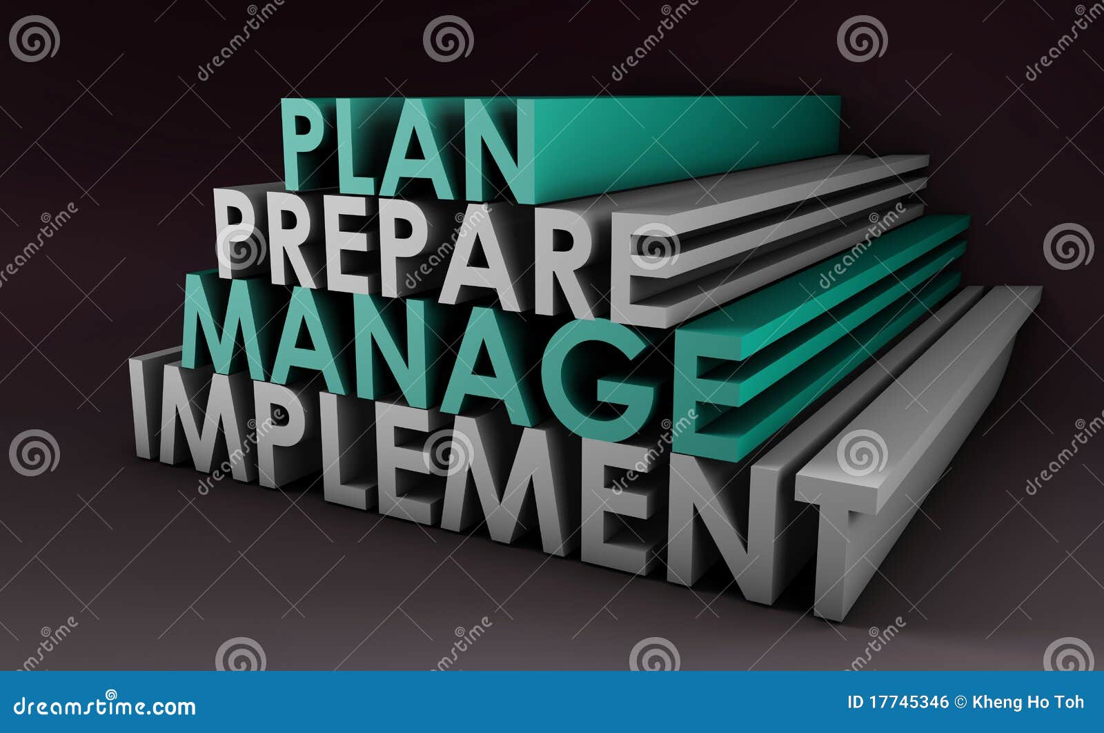 De Planning van het beheer stock illustratie. Illustration of plan ...