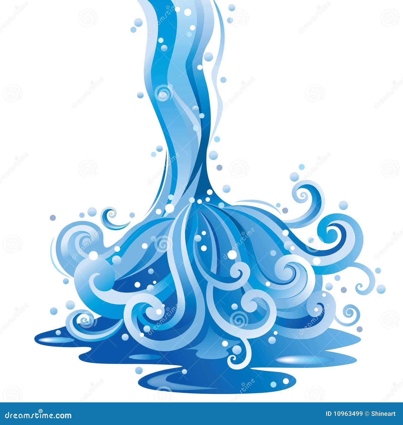 De plons van het water vector illustratie. Illustration of spatten ...