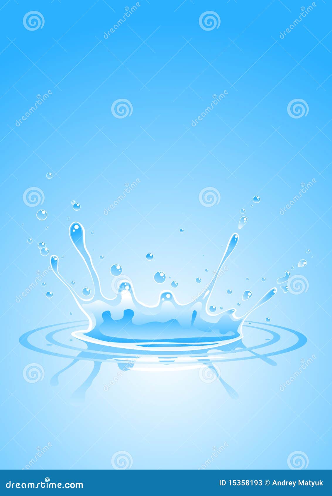 De plons van het water vector illustratie. Illustration of lente - 15358193