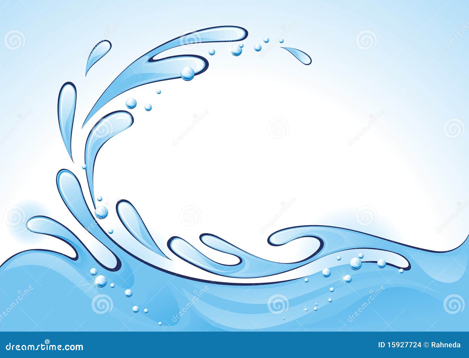 De plons van het water. vector illustratie. Illustration of illustratie ...