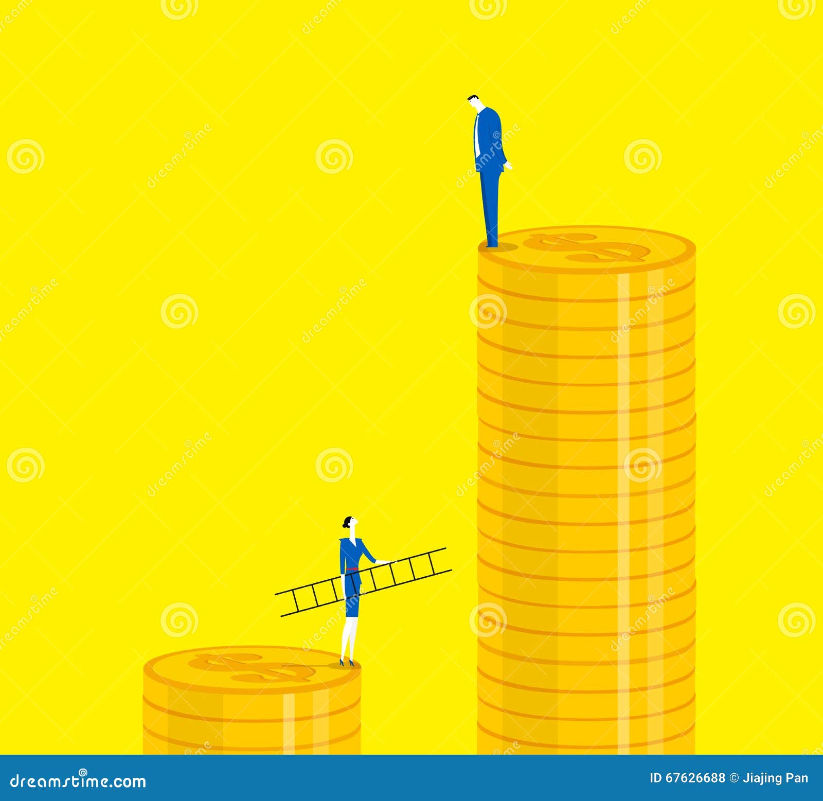 De plus en plus illustration stock. Illustration du attitude - 67626688