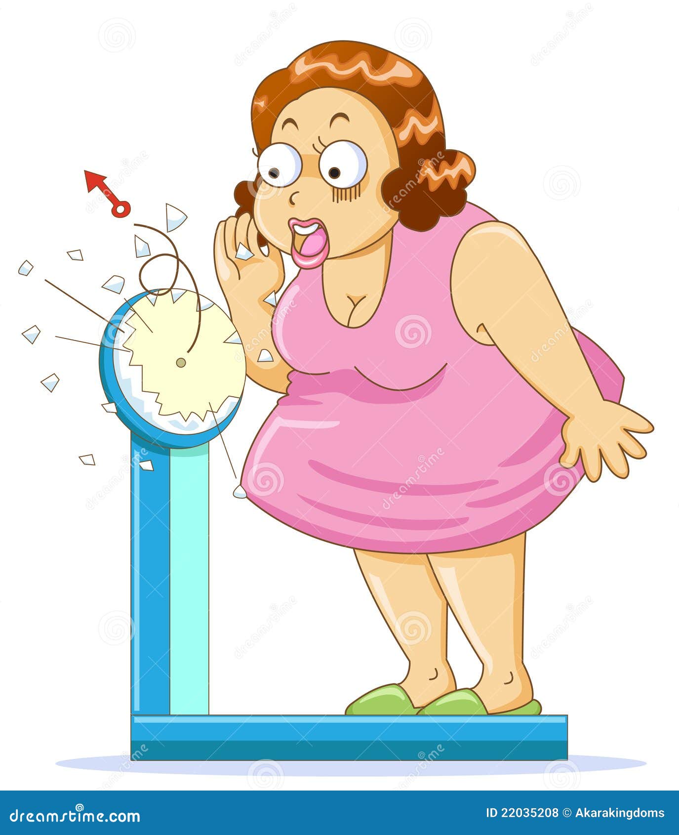 De poids excessif illustration de vecteur. Illustration du cosmétique ...
