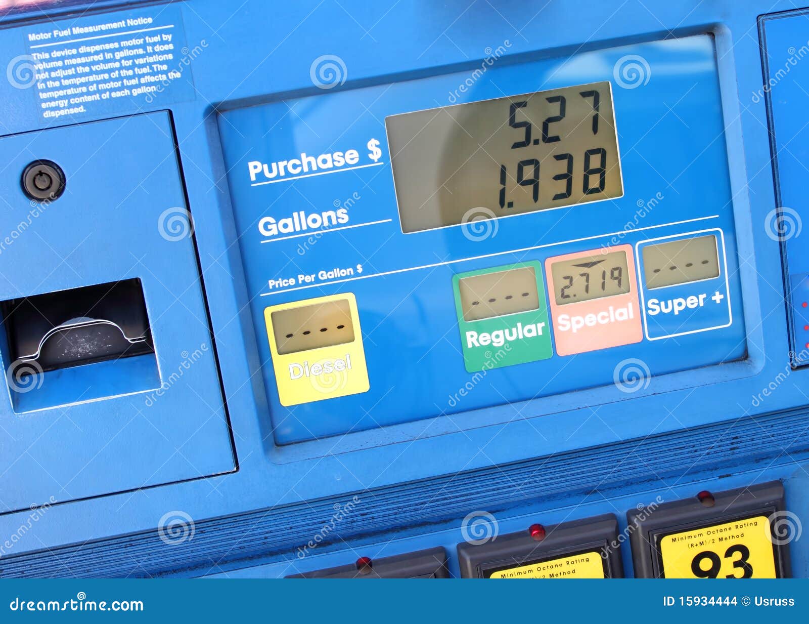 De Pomp Van De Brandstof Bij Benzinestation Stock Foto - Image of ...