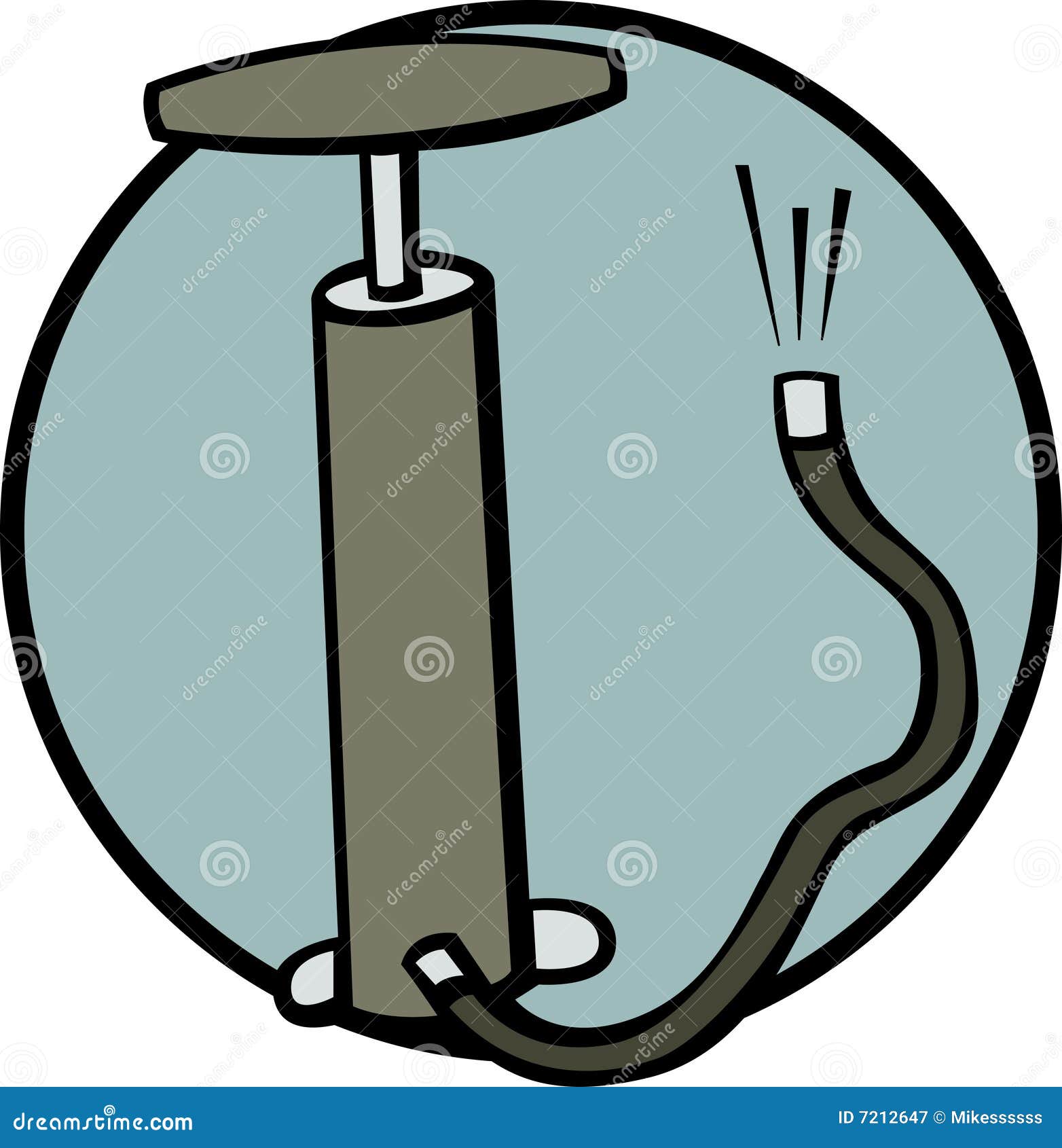 De pomp van de lucht vector illustratie. Illustration of zuiger - 7212647