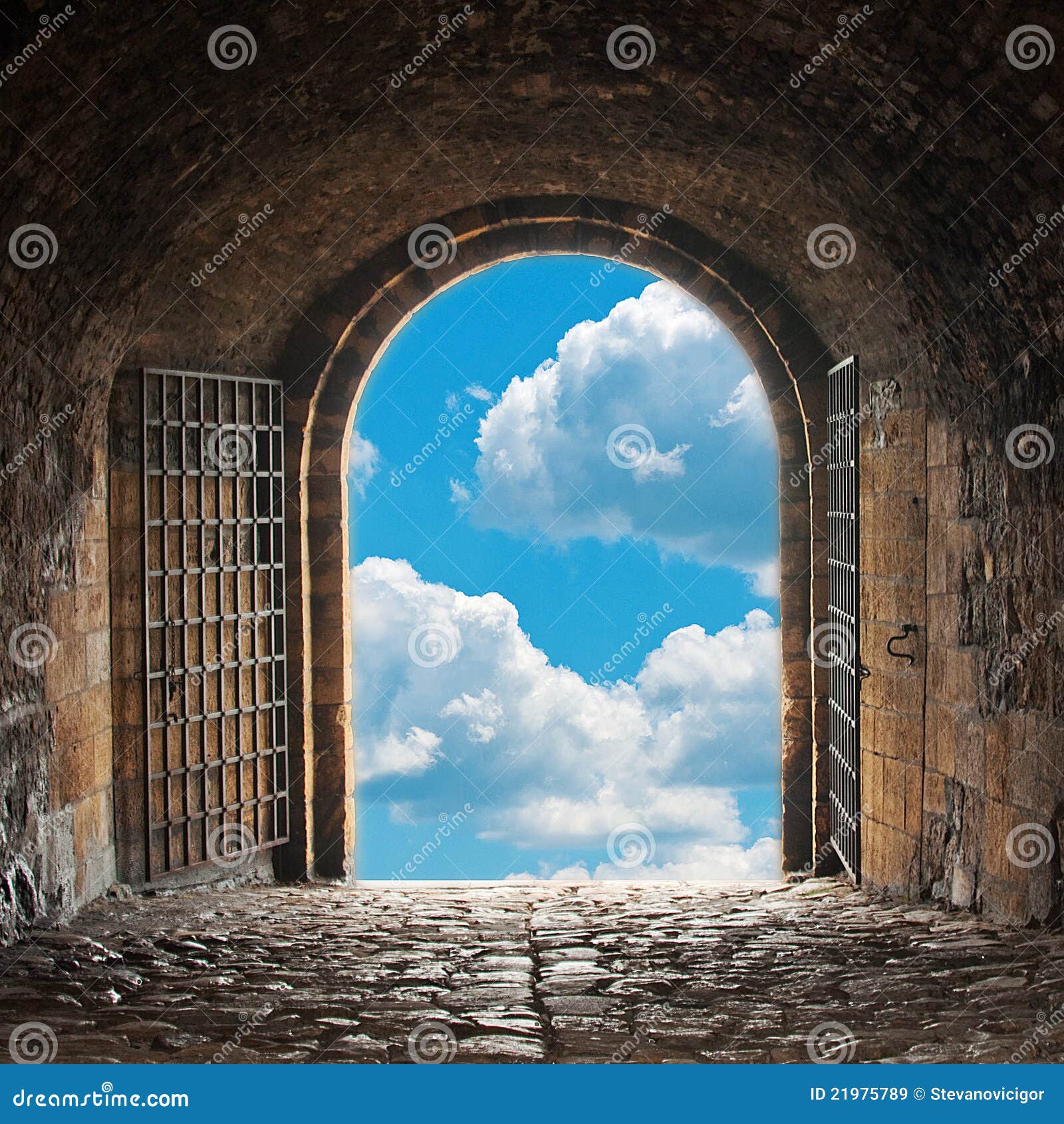 De Poort van hemel stock afbeelding. Image of uitgang - 21975789