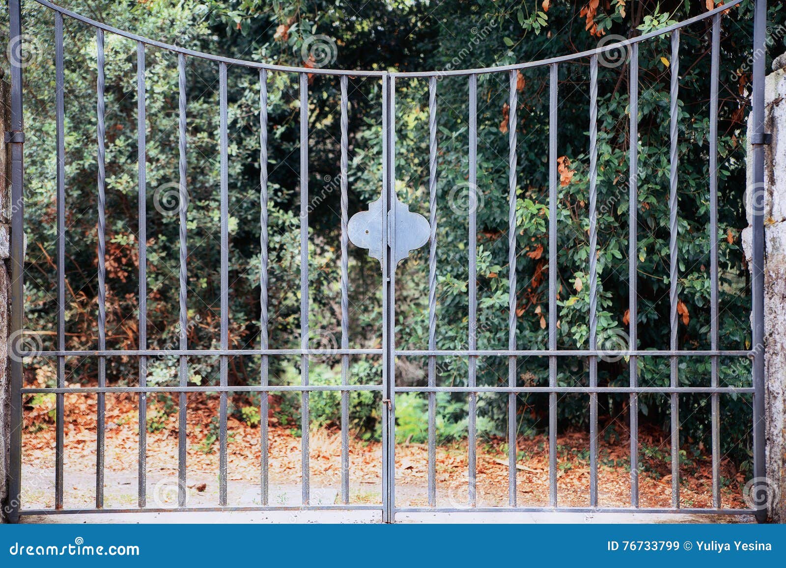 De Poort Van Het Ijzer in De Tuin Stock Afbeelding - Image of decoratie ...