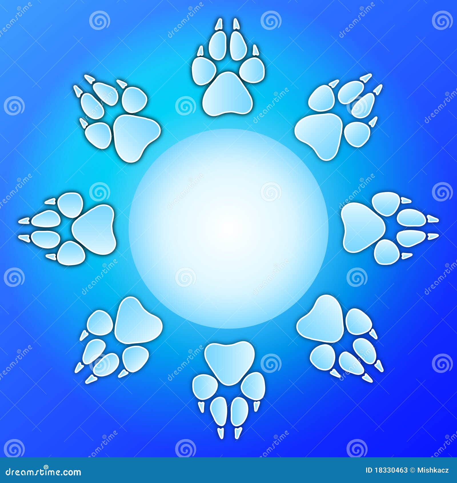 De Pootaf:drukken Van De Hond Ontwerp Vector Illustratie - Illustration ...