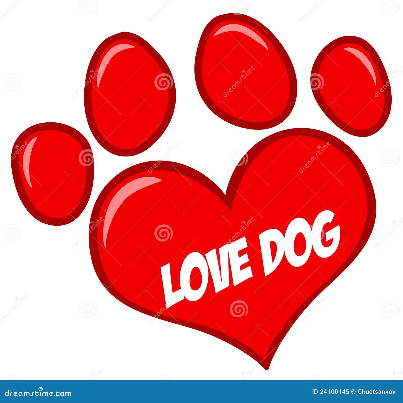 De Pootaf:drukken Van De Liefde Met Tekst Vector Illustratie ...