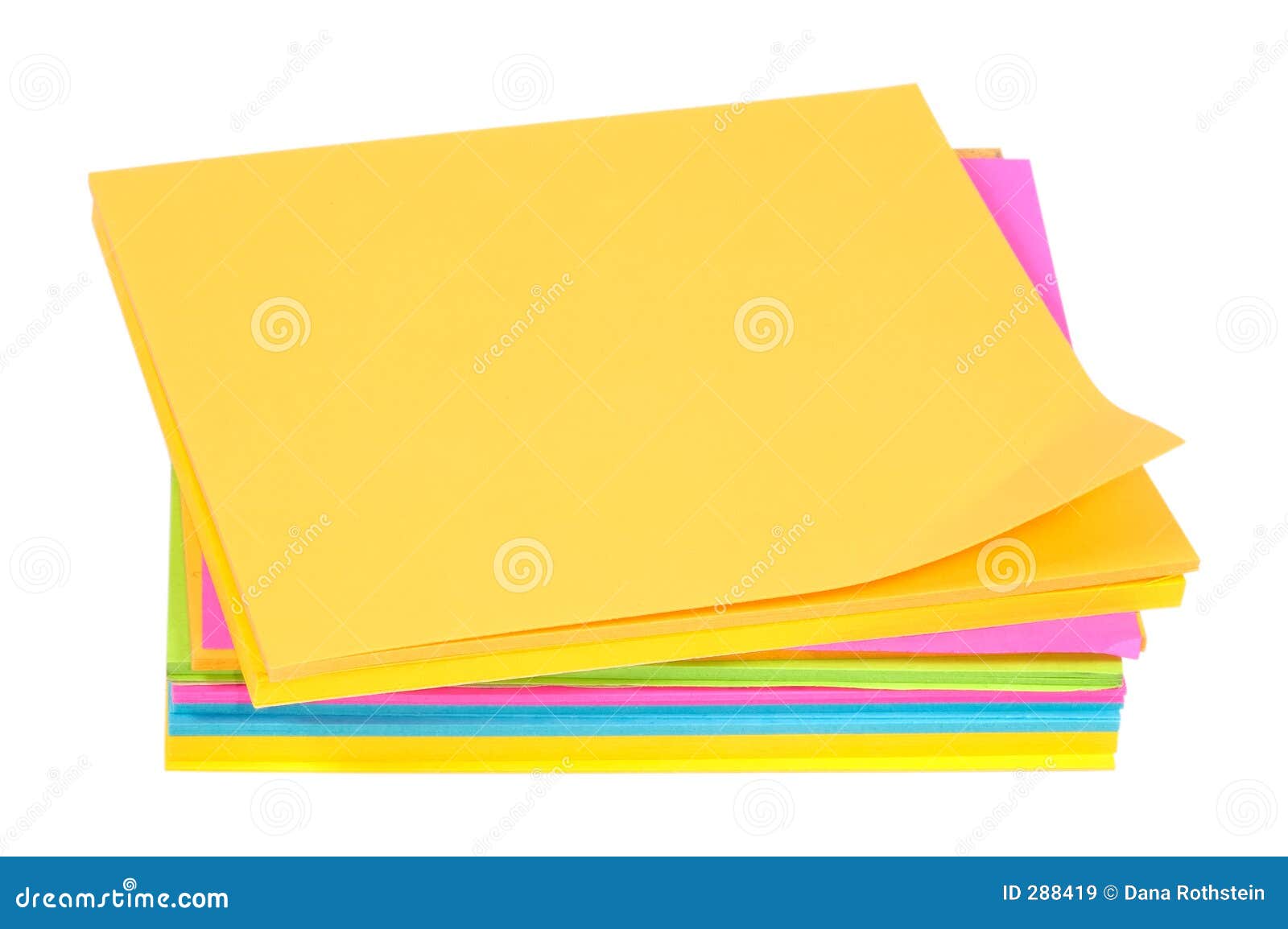 De Post-its van de kleur stock afbeelding. Image of herinneren - 288419