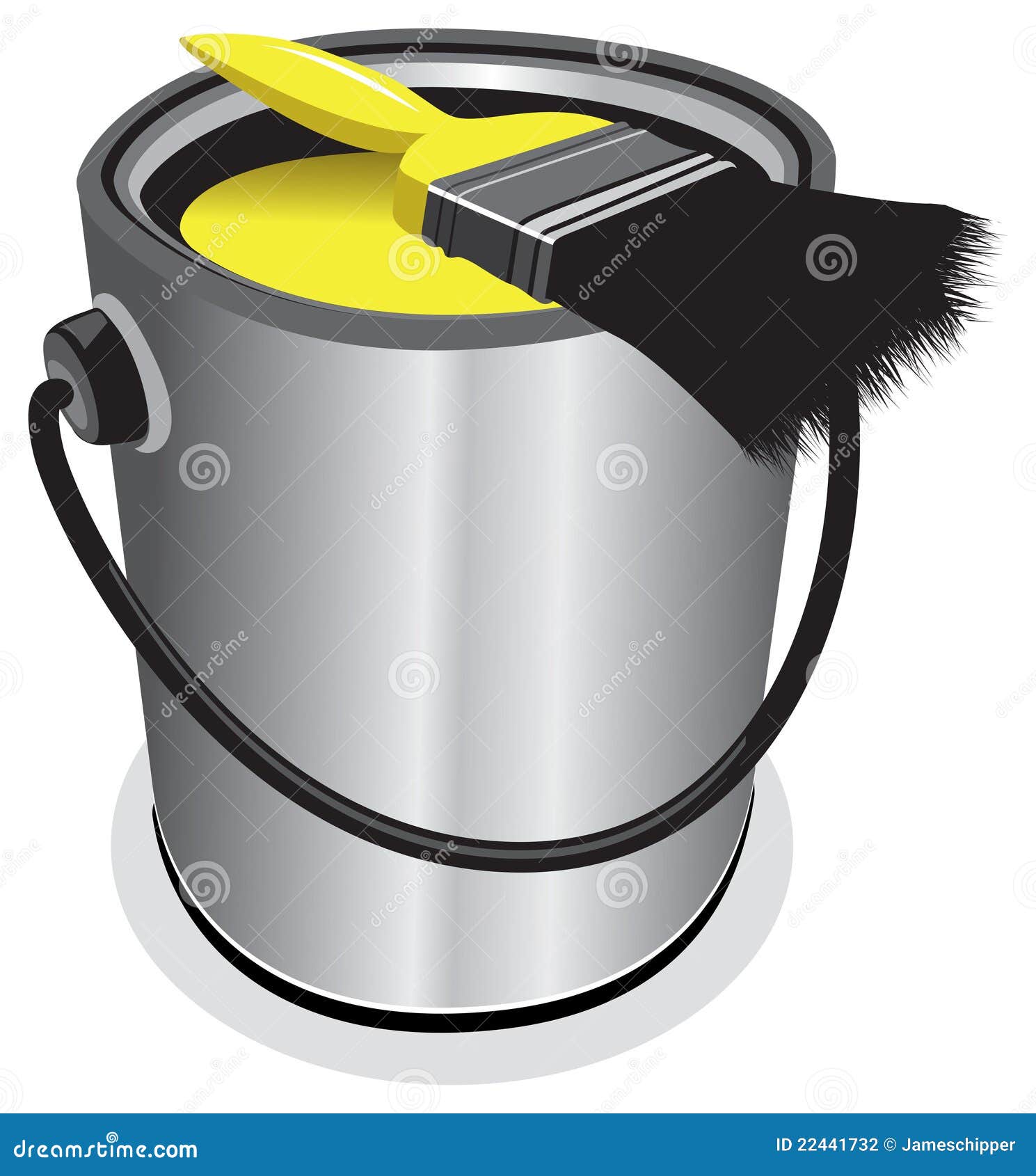 De pot van de verf stock illustratie. Illustration of achtergrond ...