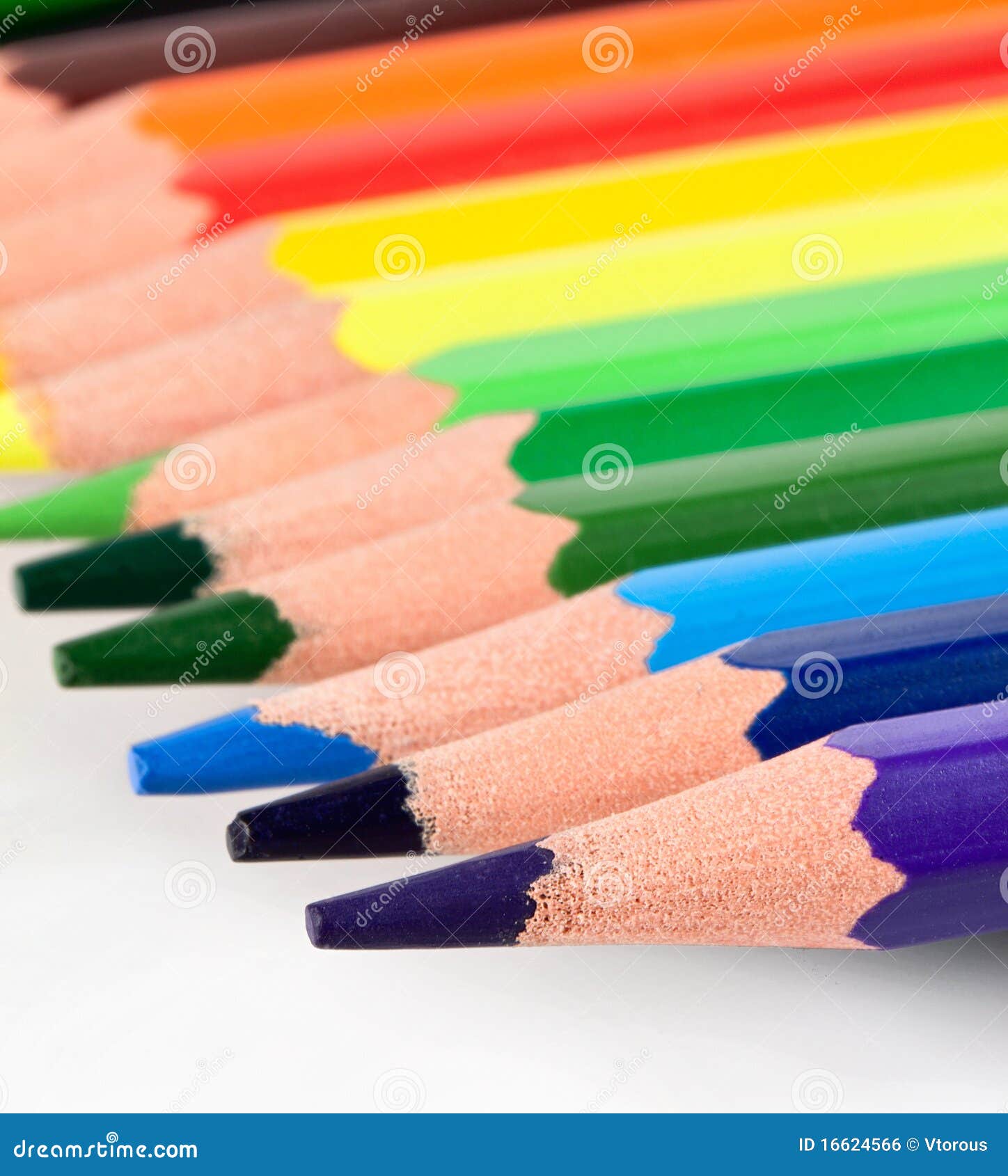 De potloden van de kleur stock foto. Image of trillend - 16624566