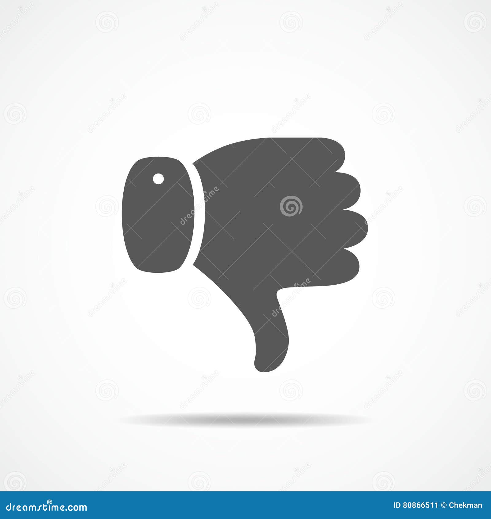 De Pouce Graphisme Vers Le Bas Illustration De Vecteur Illustration ...