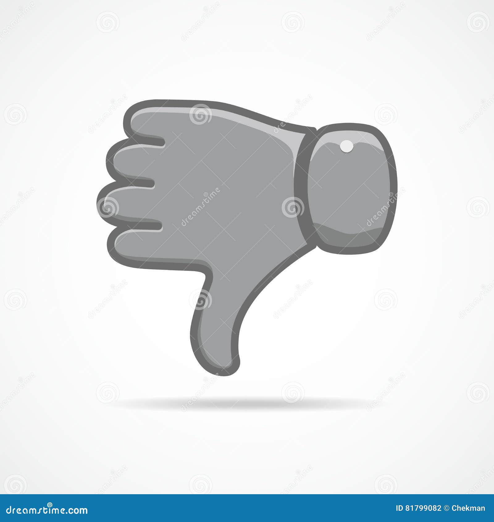 De Pouce Graphisme Vers Le Bas Illustration De Vecteur Illustration ...