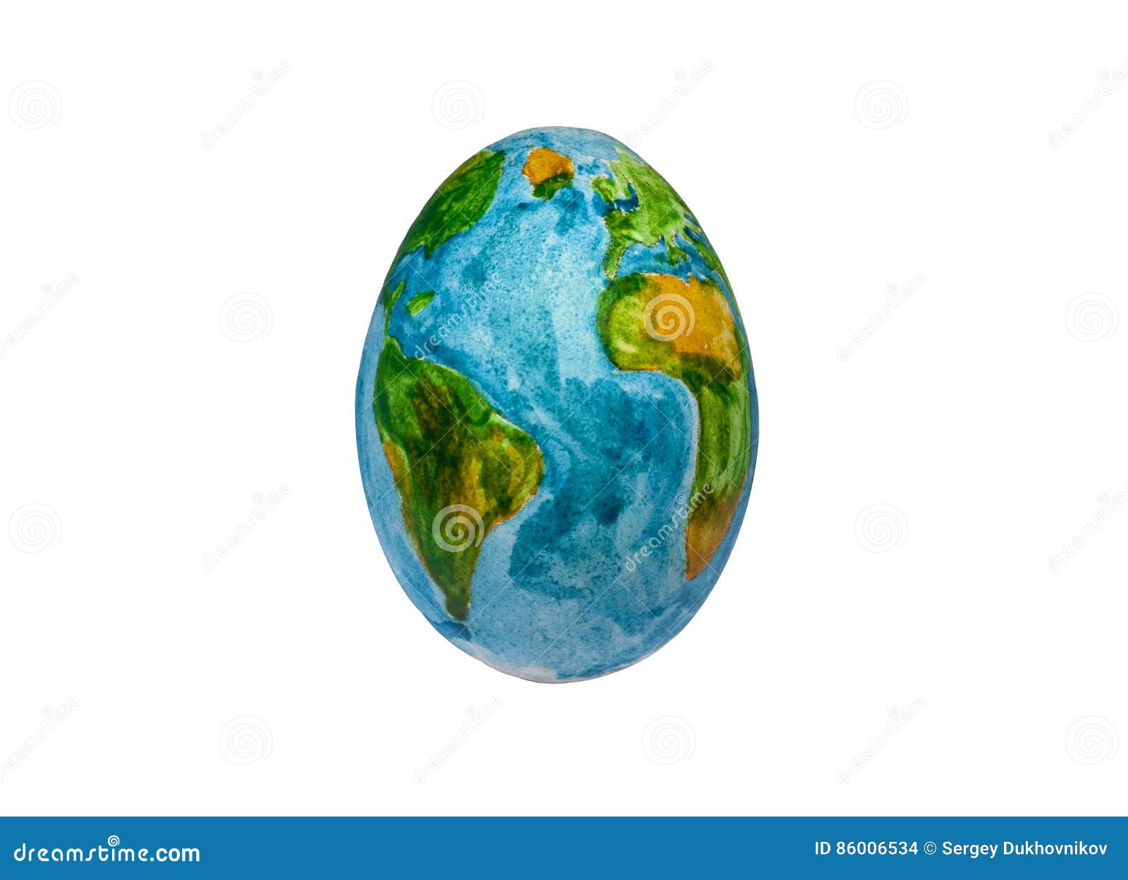 De Prachtige Wereld Van Breekbare Aarde in De Vorm Van Ei Stock Foto ...