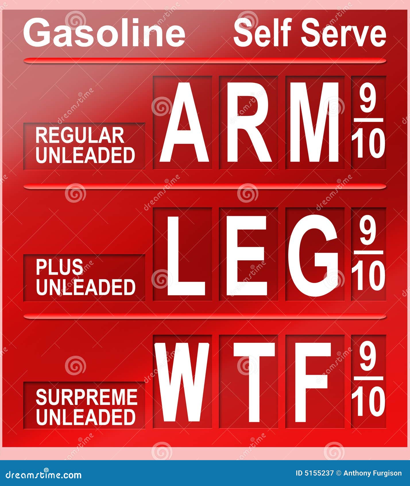 De prijzen van de benzine stock afbeelding. Image of kosten - 5155237