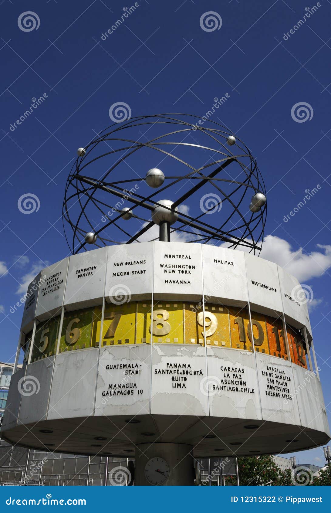 De Prikklok van de wereld redactionele fotografie. Image of atoom ...