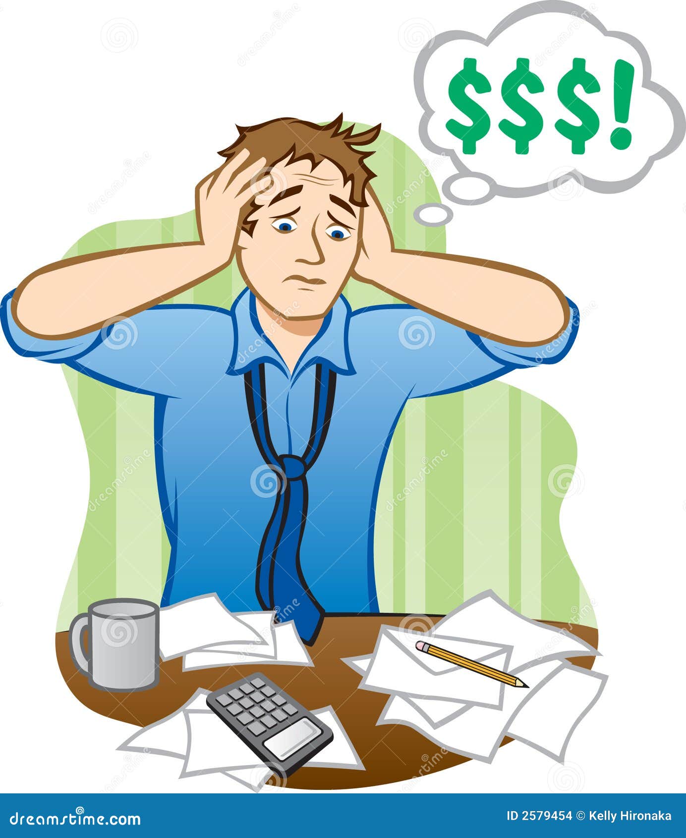 De Problemen van het geld vector illustratie. Illustration of ...