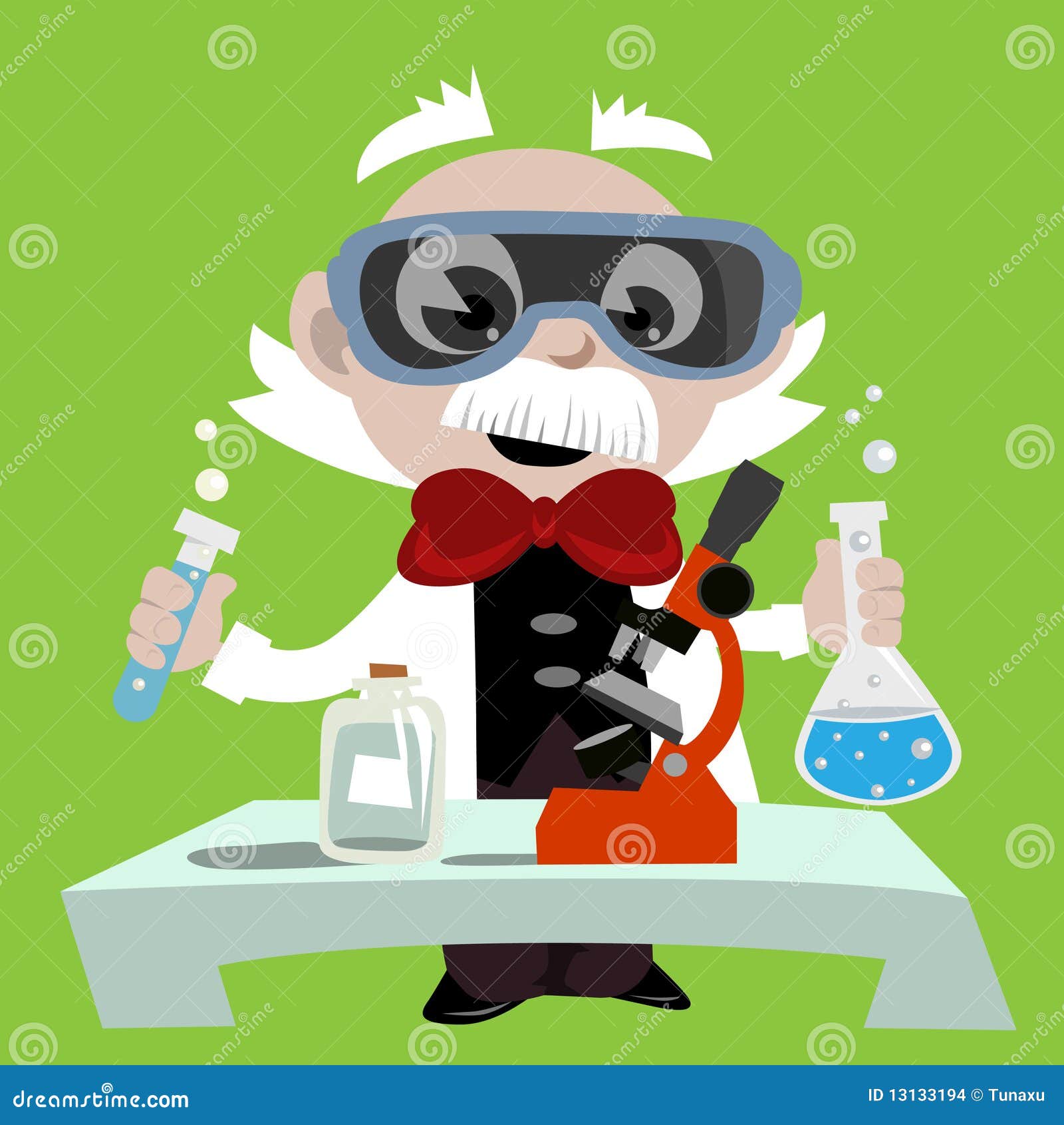 De Professor Van De Wetenschap Vector Illustratie - Illustration of ...