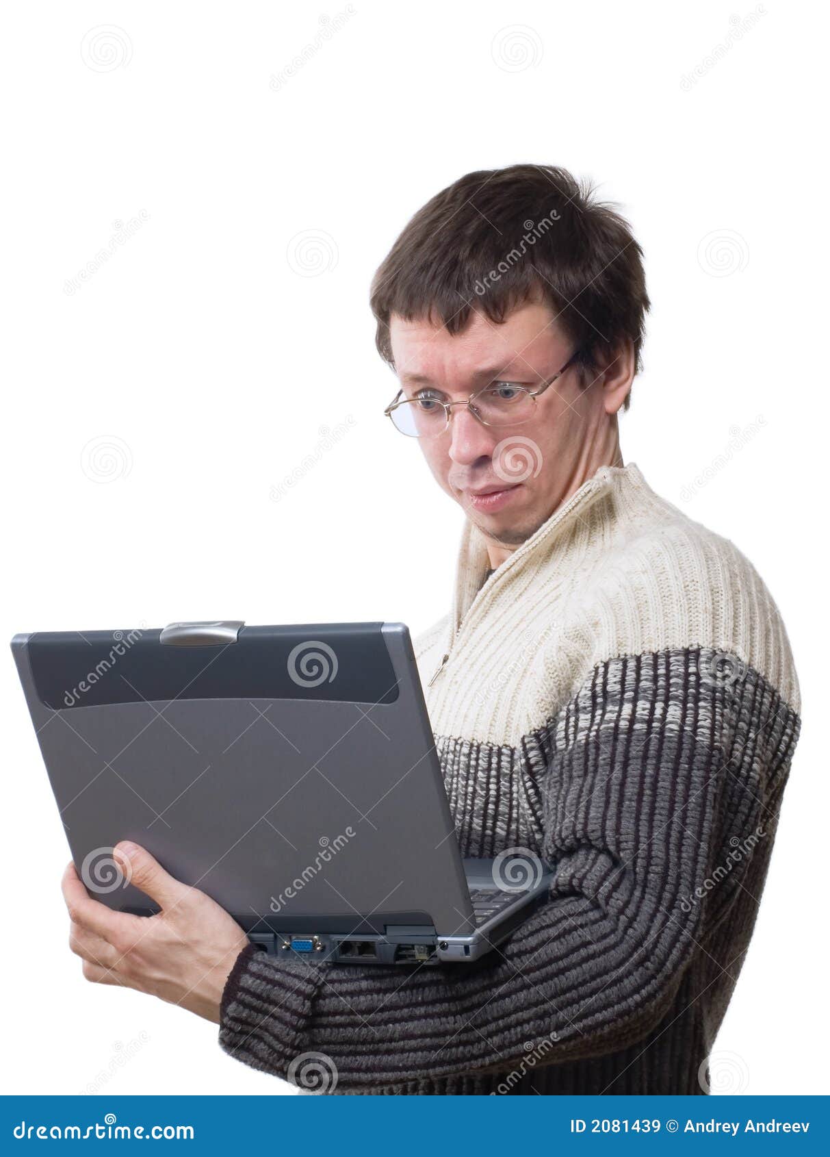 De Programmeur En Een Computer Stock Afbeelding - Image of menselijk ...