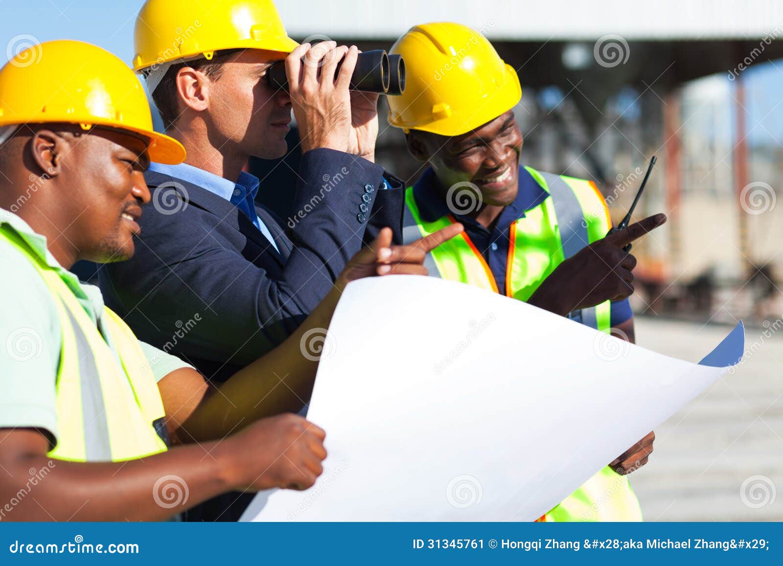 De projectleider van bouw stock afbeelding. Image of baan - 31345761