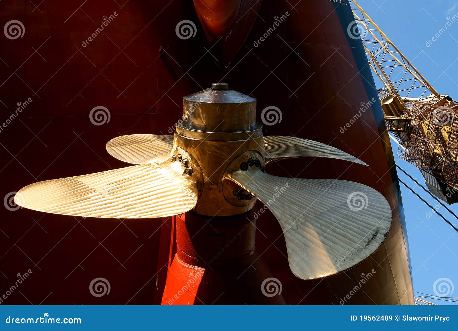De Propeller Van De Schroef Stock Afbeelding - Image of ijzer, metaal ...