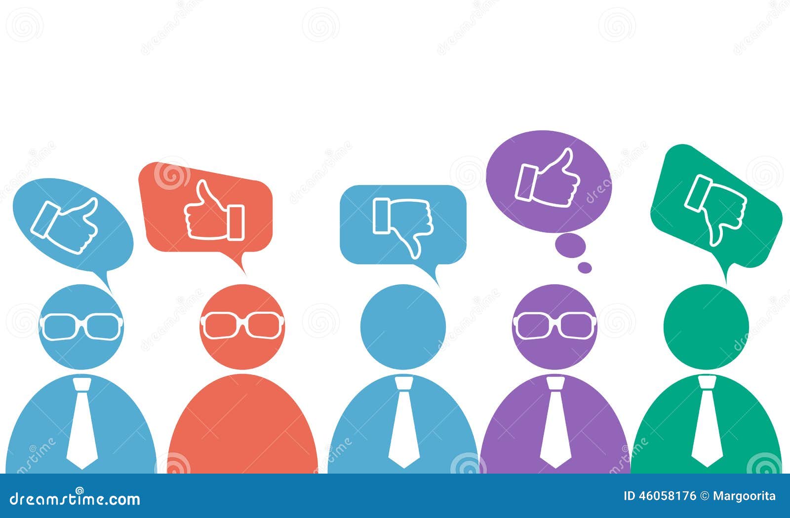 De publieke opinie vector illustratie. Illustration of mannetje - 46058176