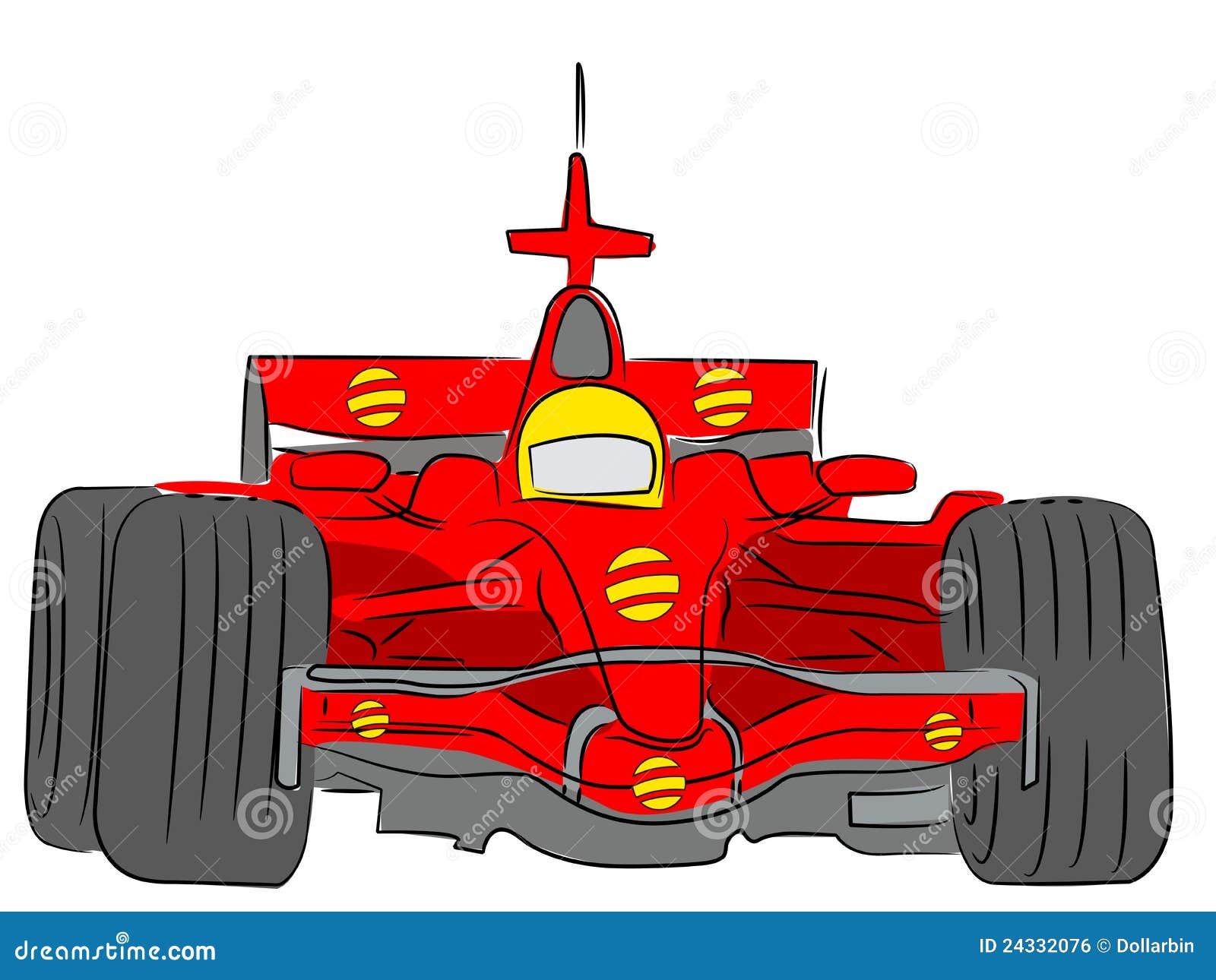 De raceauto van de formule vector illustratie. Illustration of ...