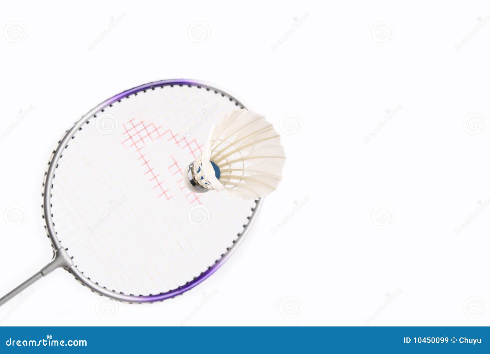 De Racket En De Shuttle Van Het Badminton Stock Afbeelding - Image of ...