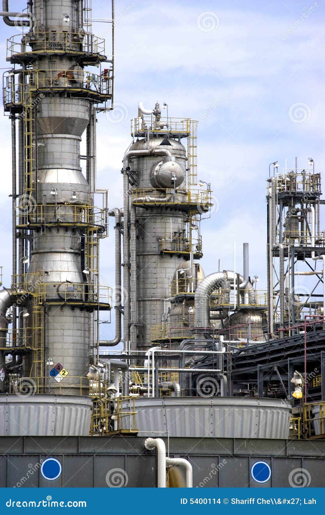 De Raffinaderij Van De Olie Stock Foto - Image of uitlaat, milieu: 5400114