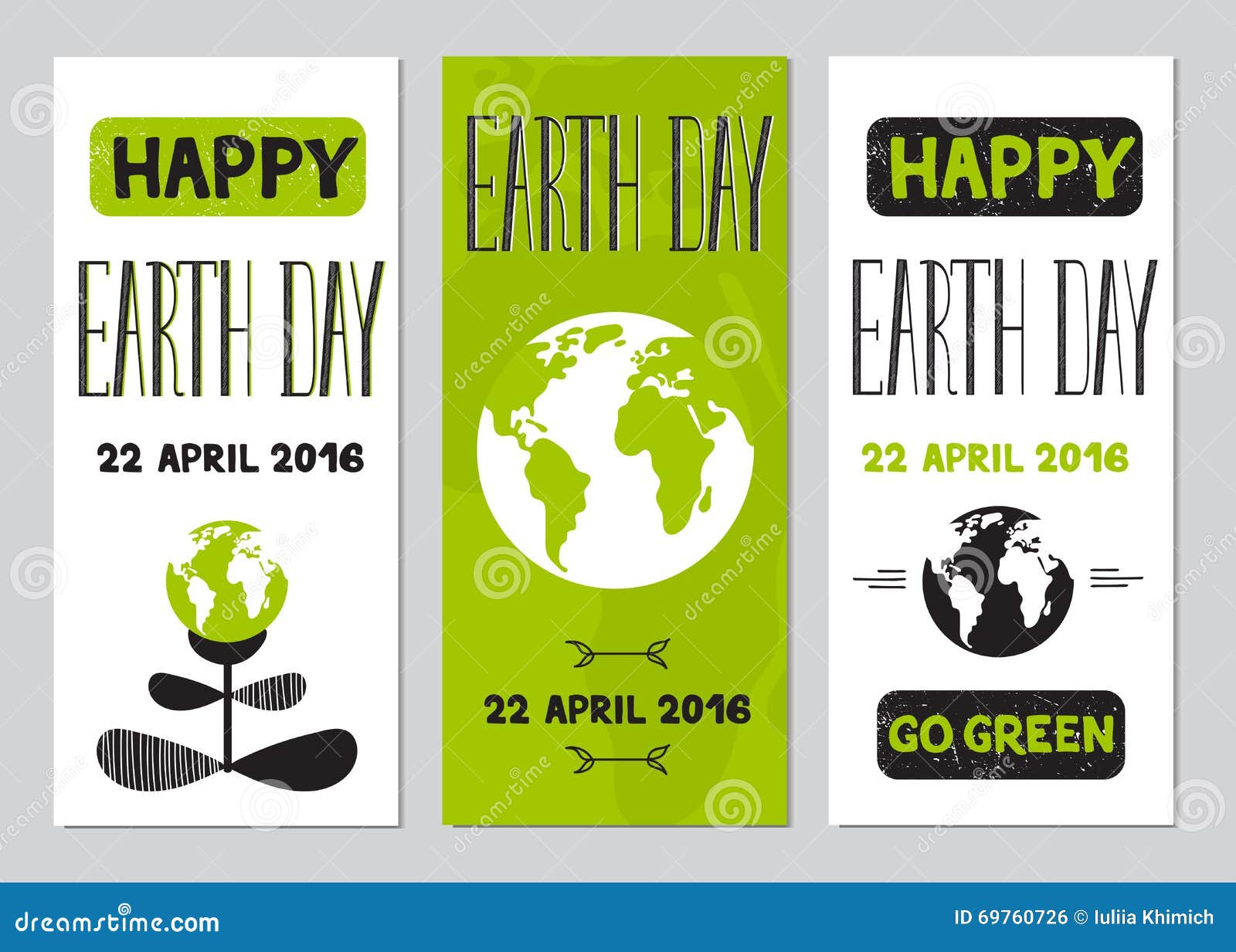 De Reeks Van De Aardedag Banners Vector Illustratie - Illustration of ...