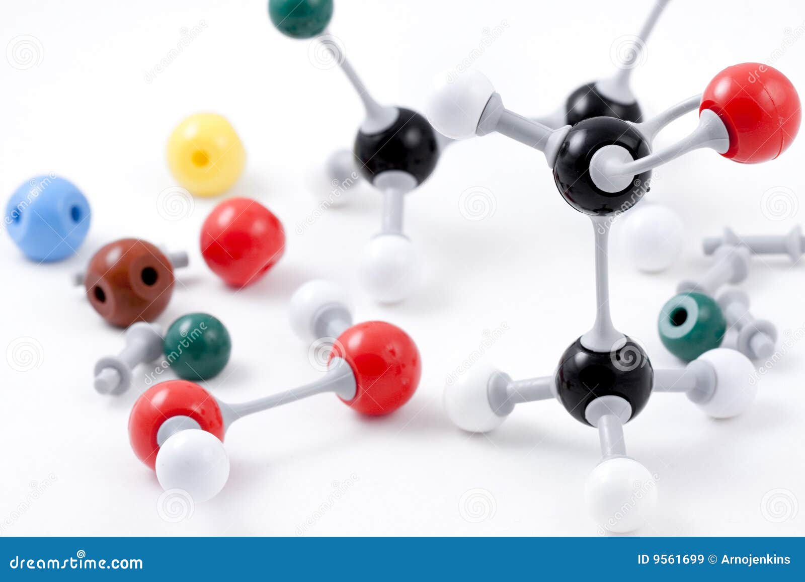 De Reeks Van De Chemie Van De Structuur Van De Molecule Stock ...