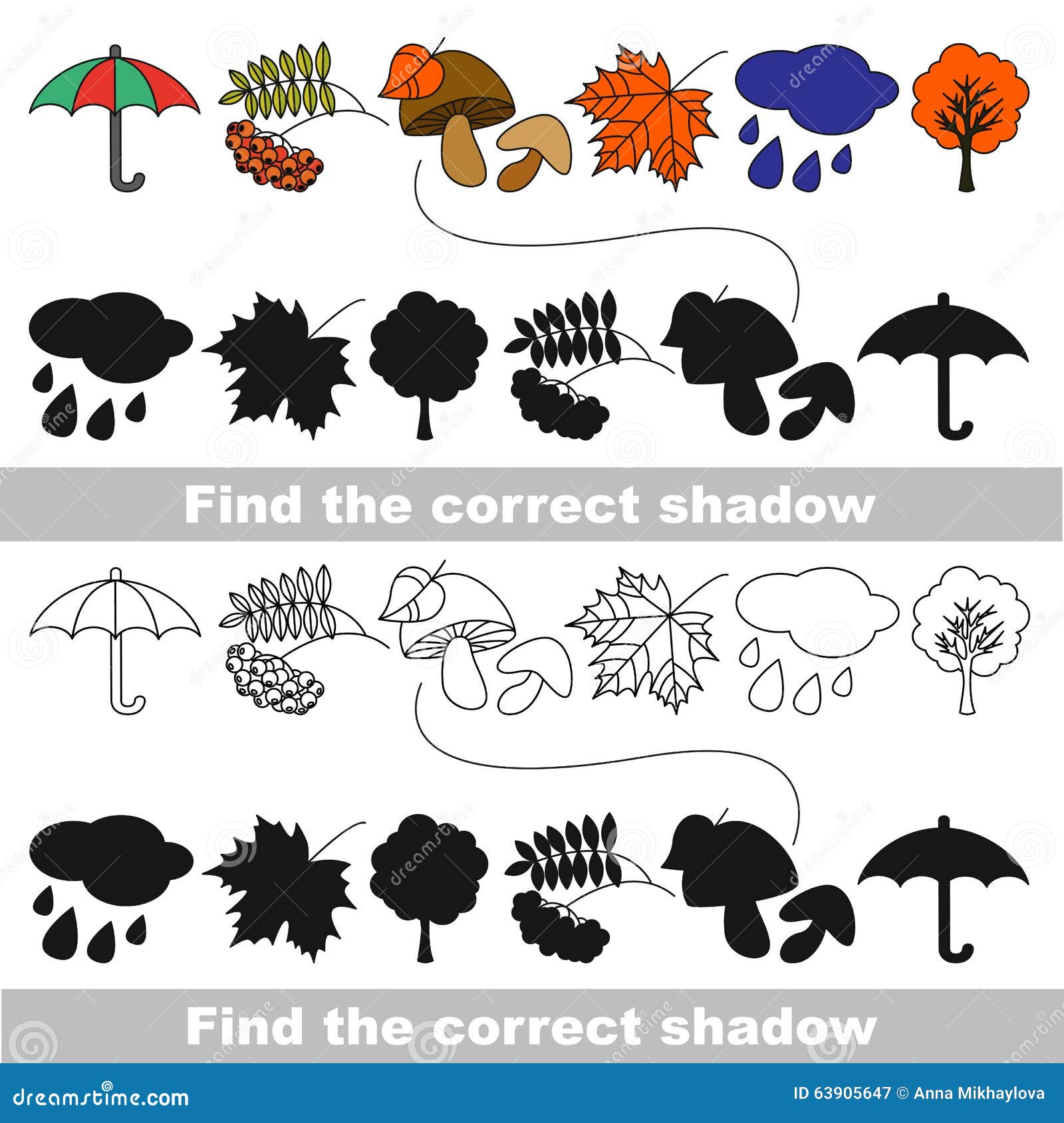 De Reeks Van De Herfst Vector Elementen Voor Ontwerp Vind Correcte ...